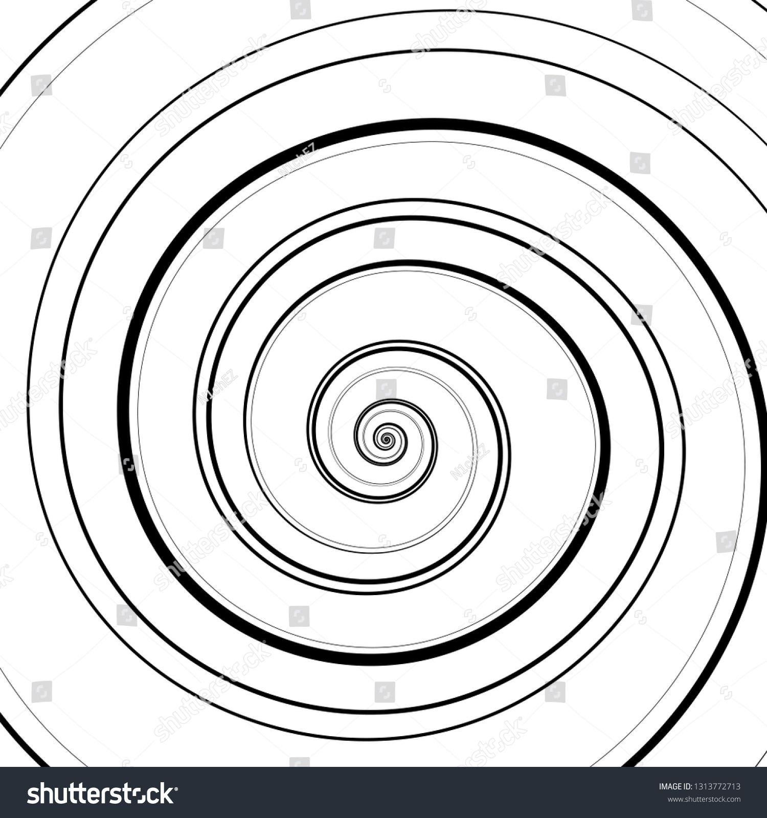 Vector Spiral Graphic Design: vector de stock (libre de regalías ...