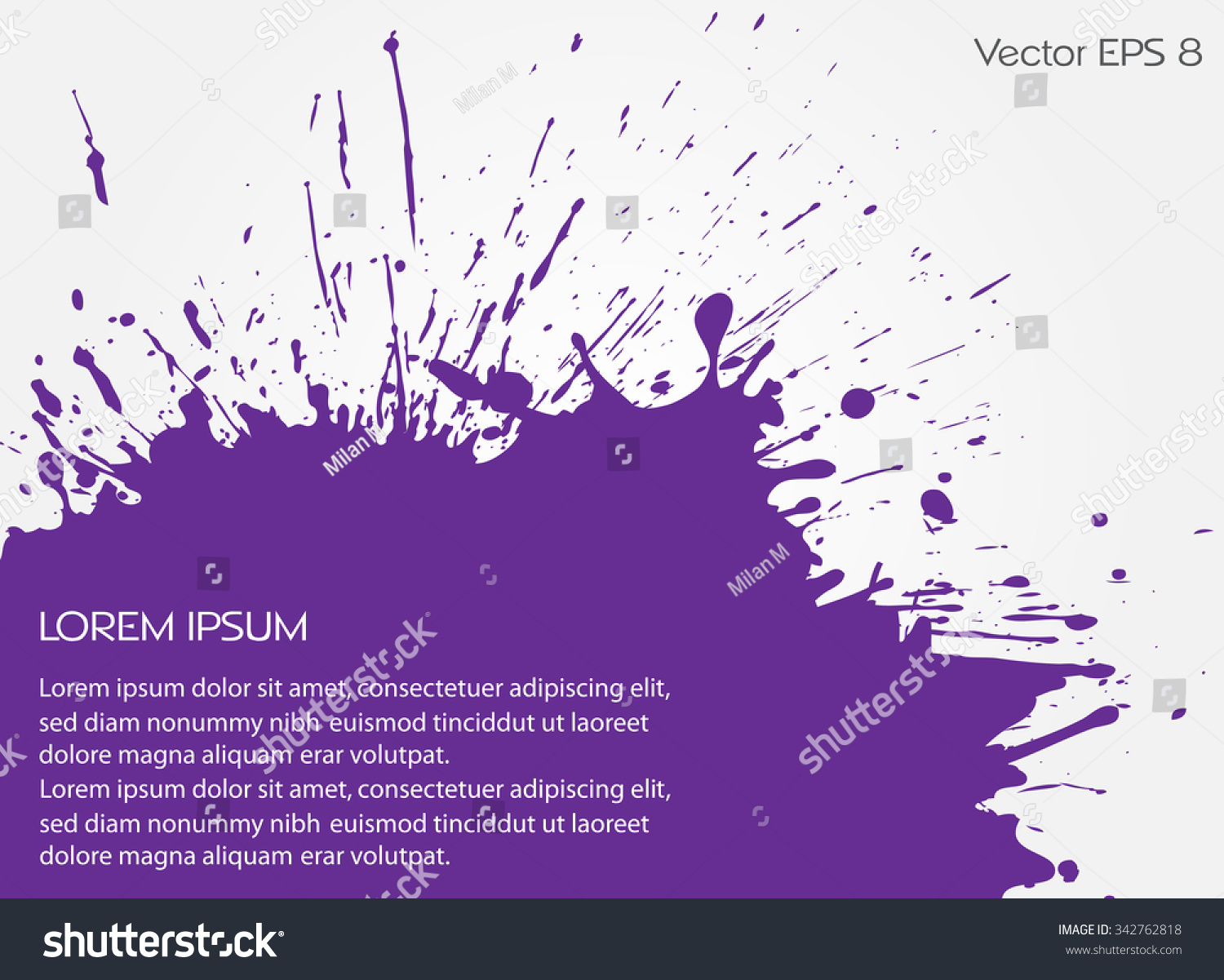 Vector Splash Background Golden Splash Banner Stock Vector (Royalty ...