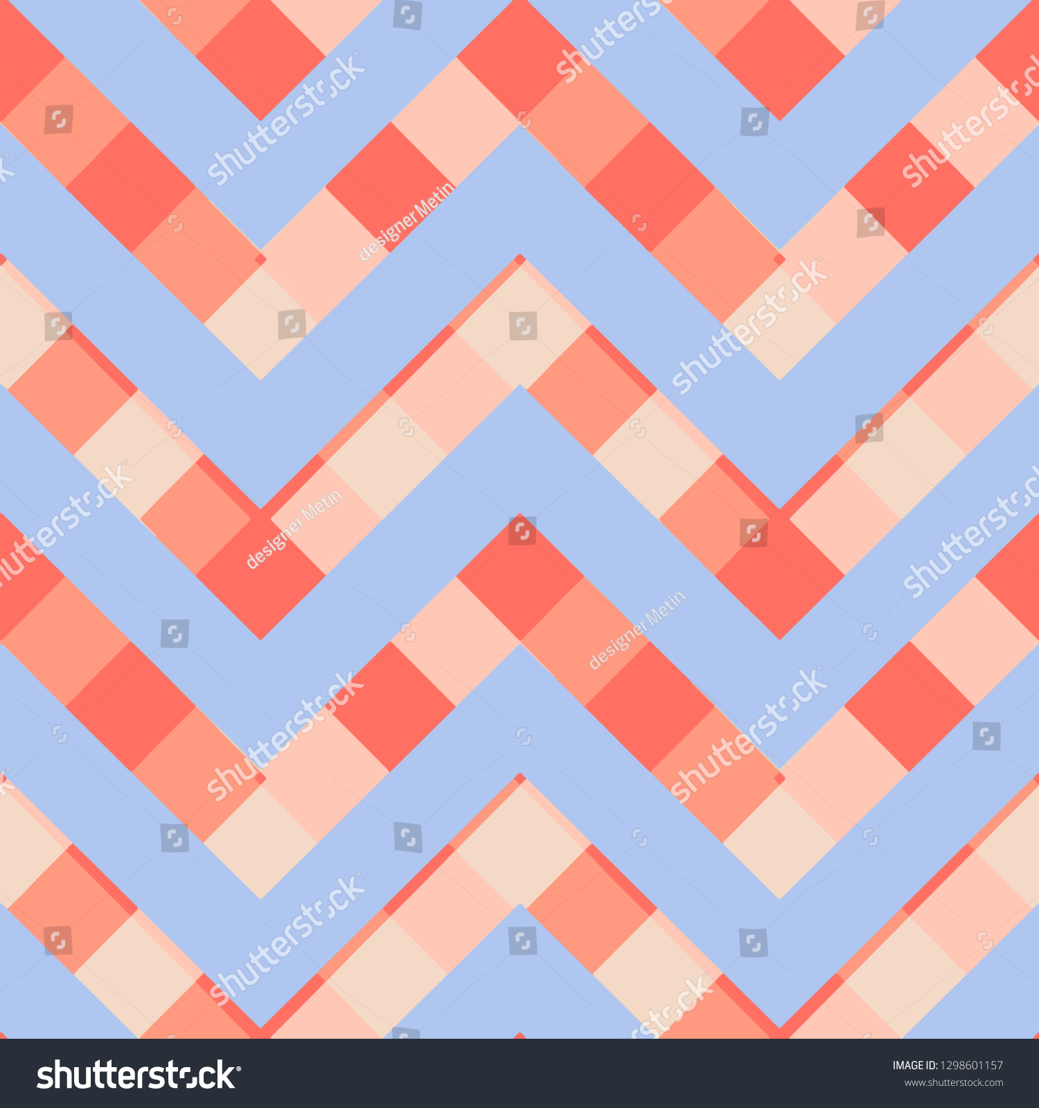Vector Square Zigzag Seamless Pattern Gradient Stock Vector (Royalty ...