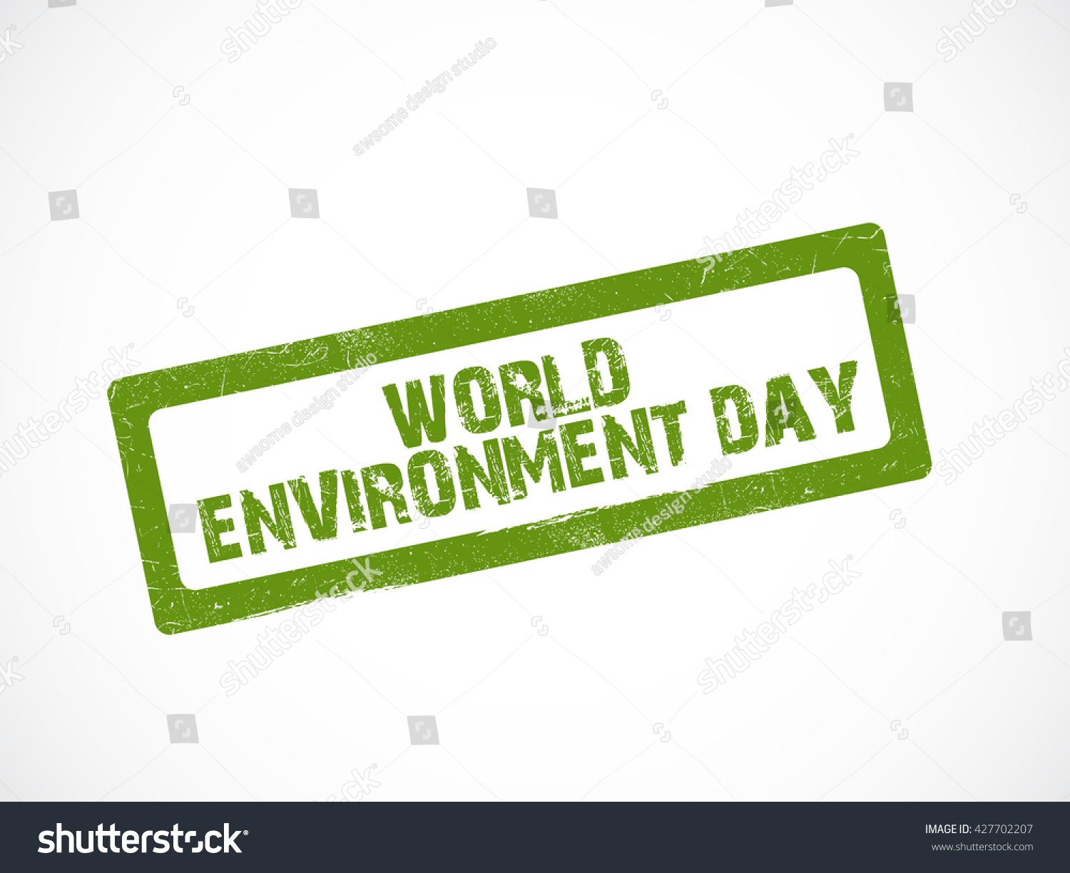 Vector Stamp World Environment Day Stock Vector (Royalty Free) 427702207