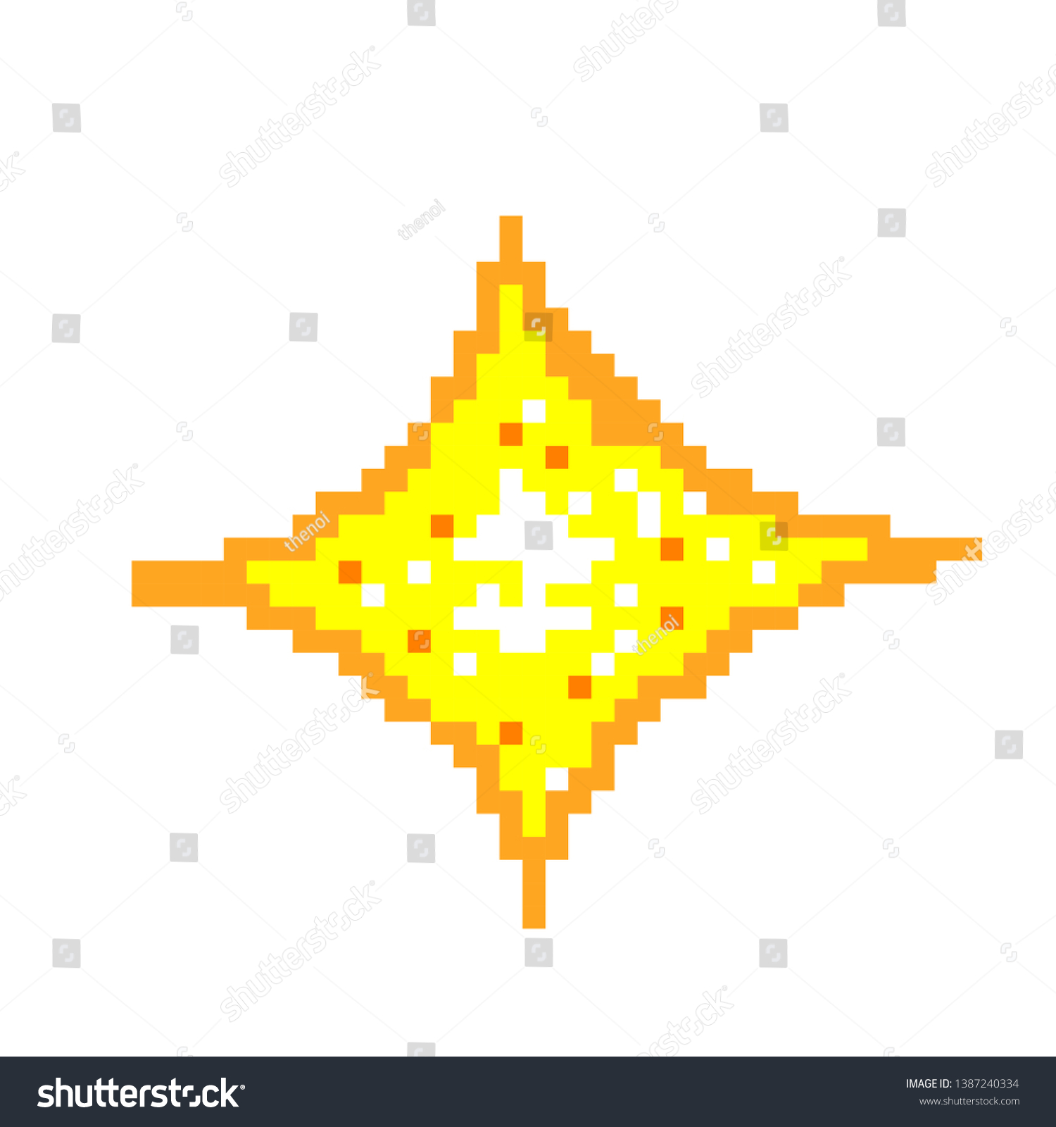 Vector Star Pixel Art Color: เวกเตอร์สต็อก (ปลอดค่าลิขสิทธิ์ ...
