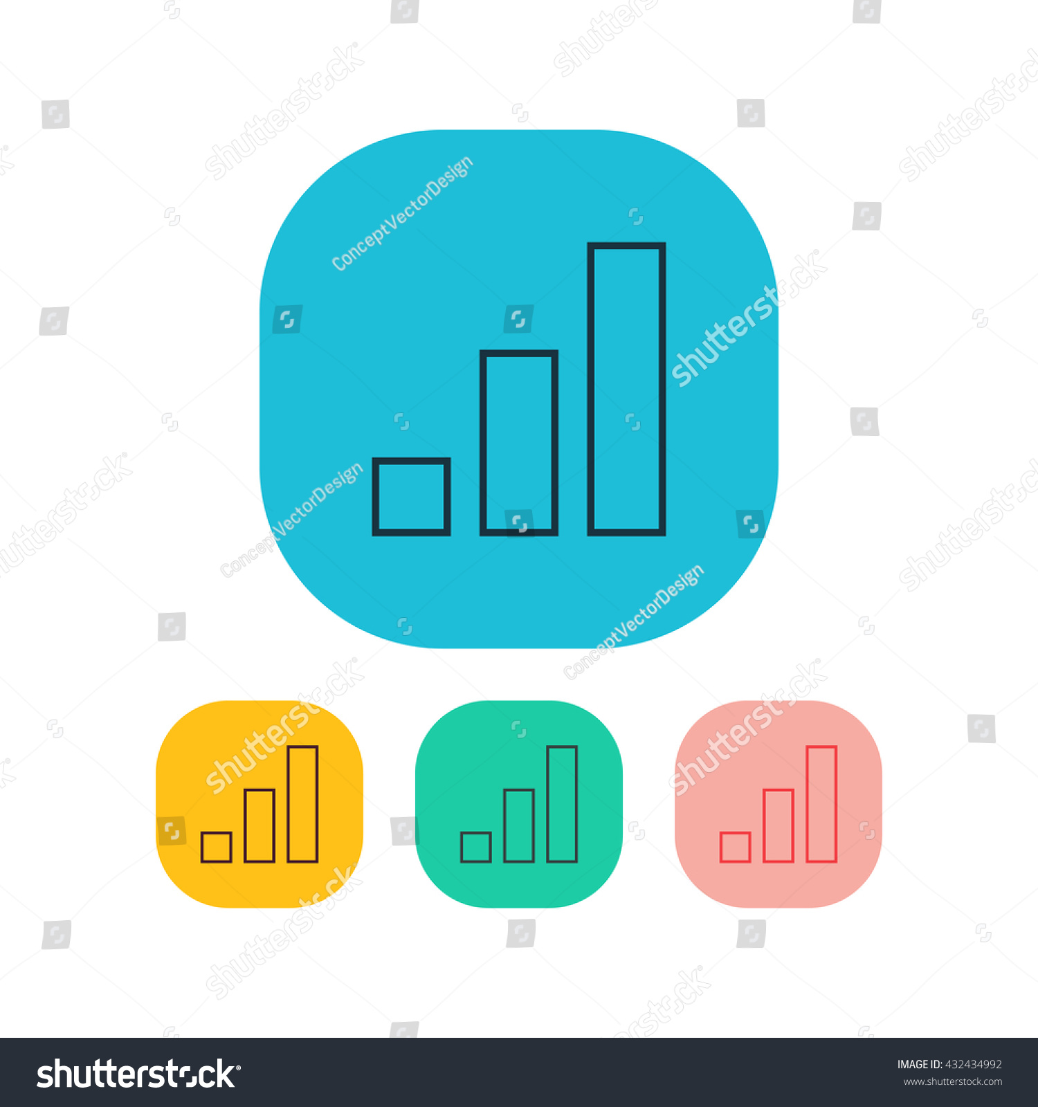 Vector Status Bar Icon Stock Vector (Royalty Free) 432434992 | Shutterstock
