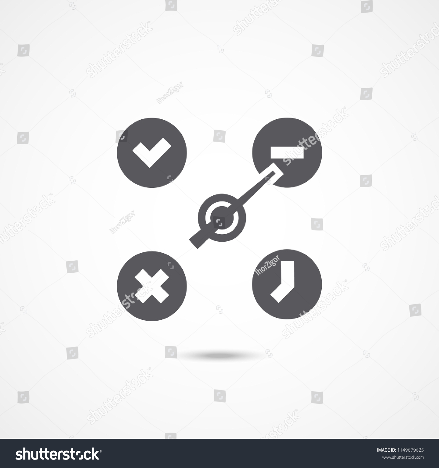 Vector Status Icon On White Background Stock Vector (Royalty Free ...