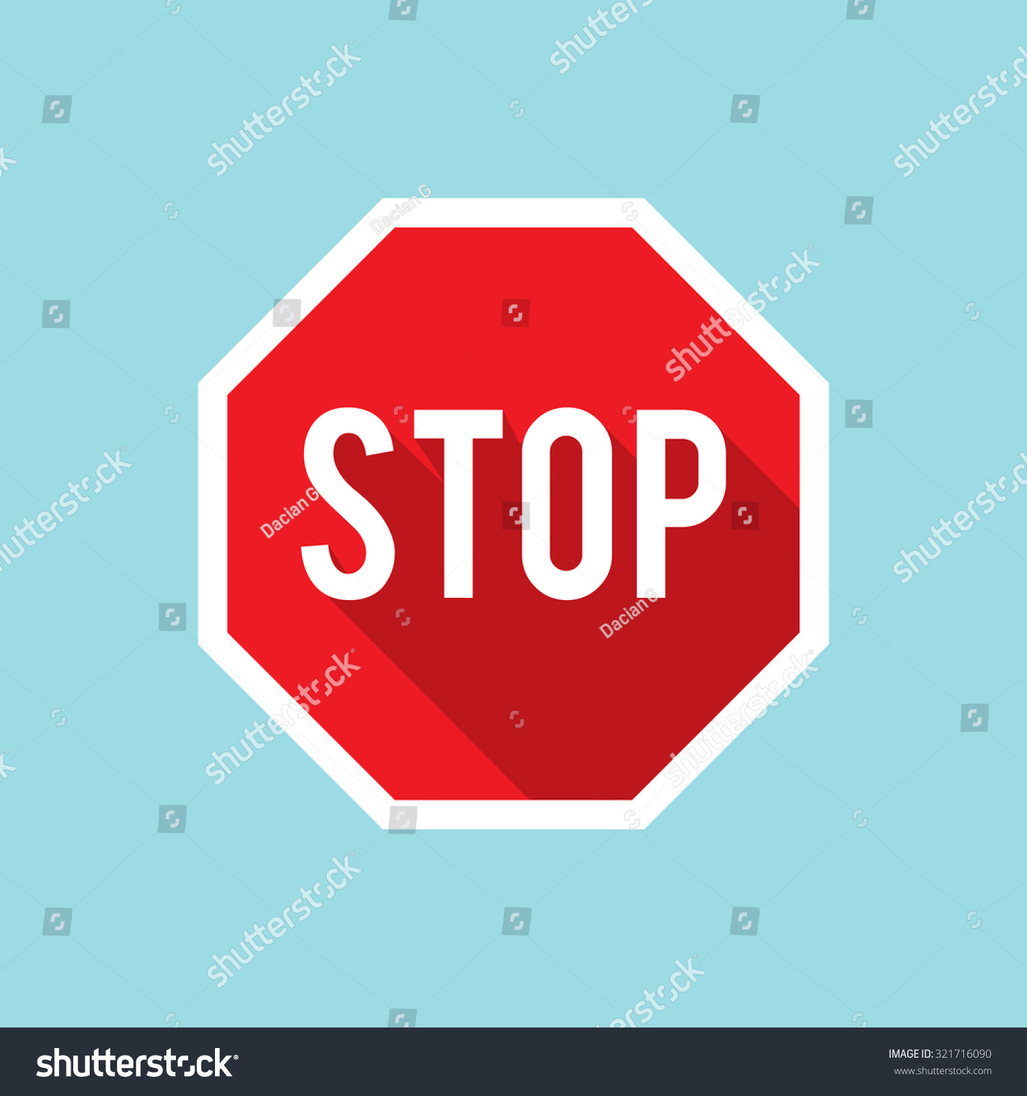 Vector Stop Sign Icon Stock Vector (Royalty Free) 321716090 | Shutterstock