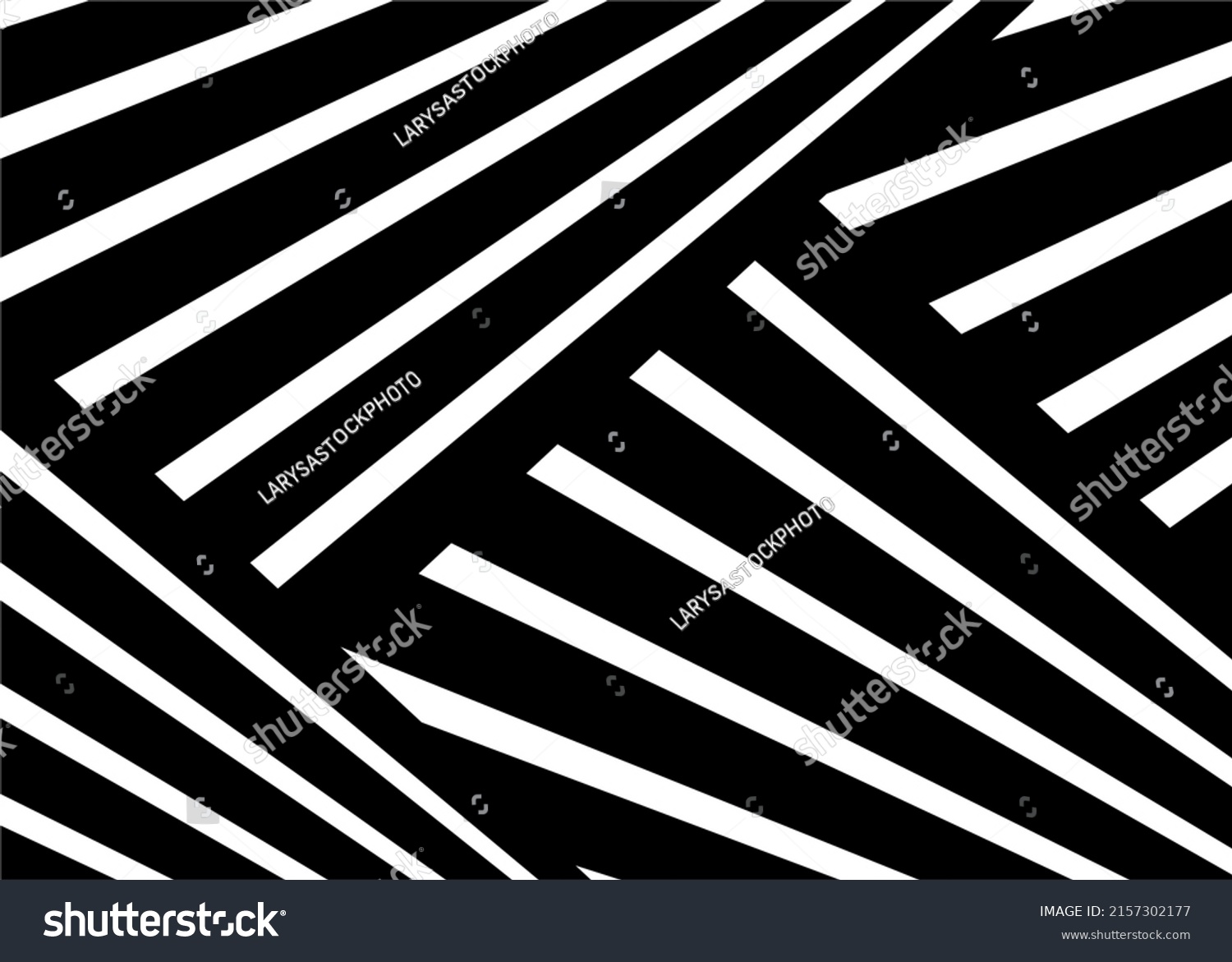 Vector Striped Black White Straight Lines Stock Vector (Royalty Free ...
