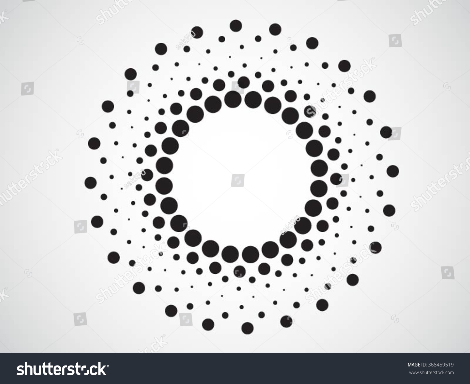 Vector Stylish Black Dots Frame Your Stock Vector 368459519 - Shutterstock