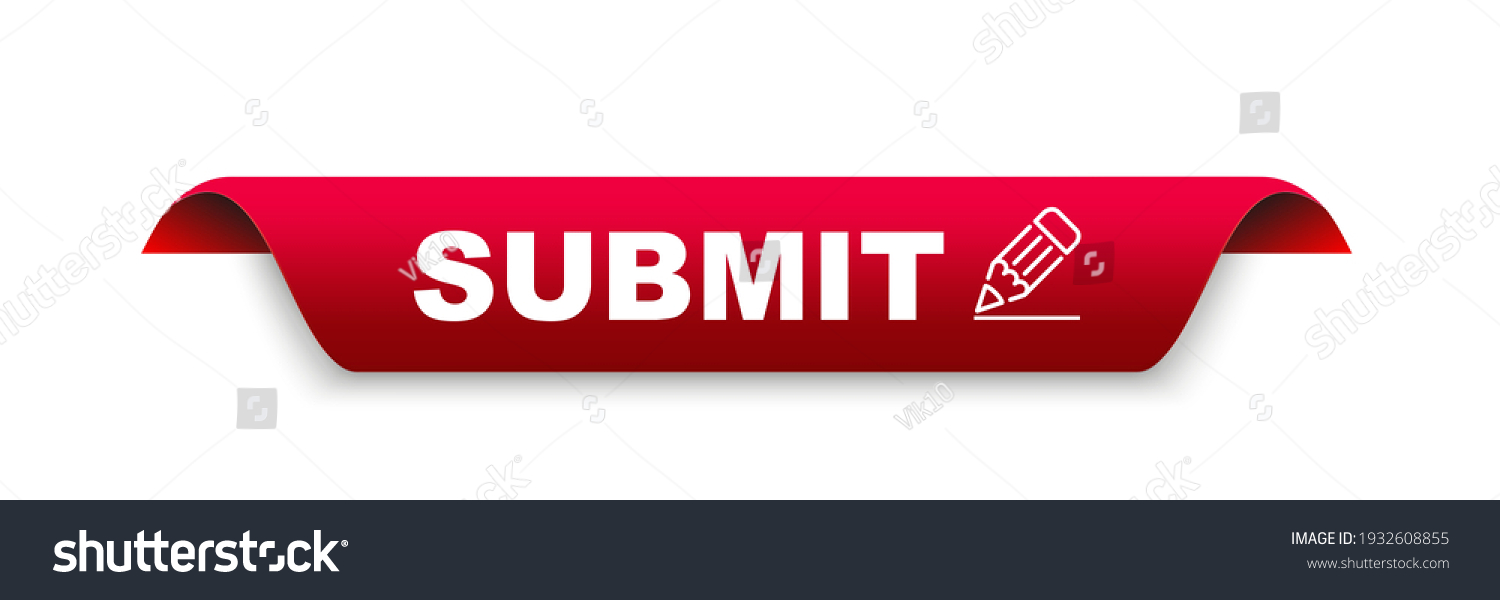 Vector Submit Banner Template Submit Ribbon Stock Vector (Royalty Free ...