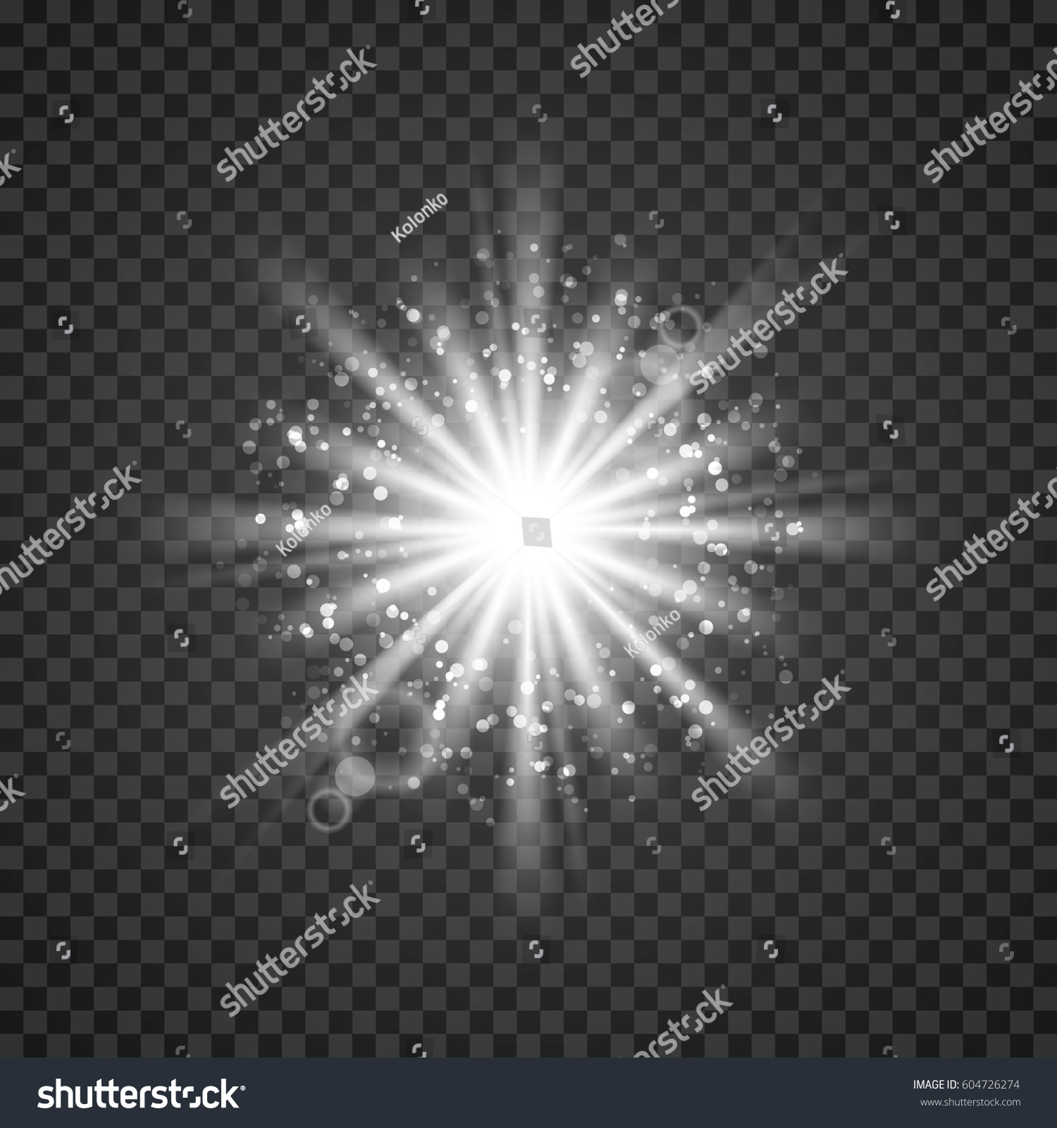 Vector Sun Light Lens Flare Template Stock Vector (Royalty Free ...