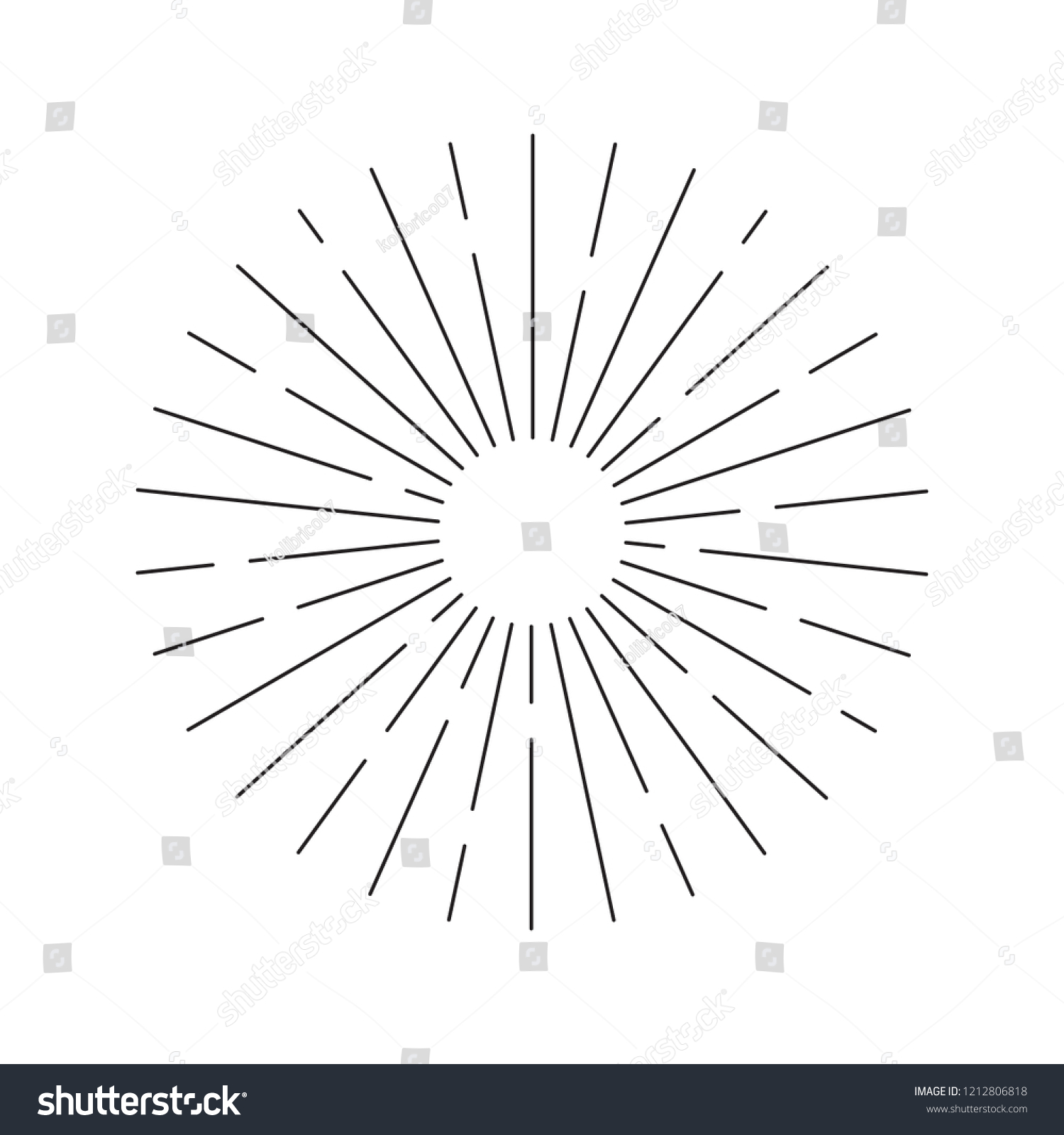 Vector Sunburst Background Vector Linear Sunburst: เวกเตอร์สต็อก (ปลอด ...