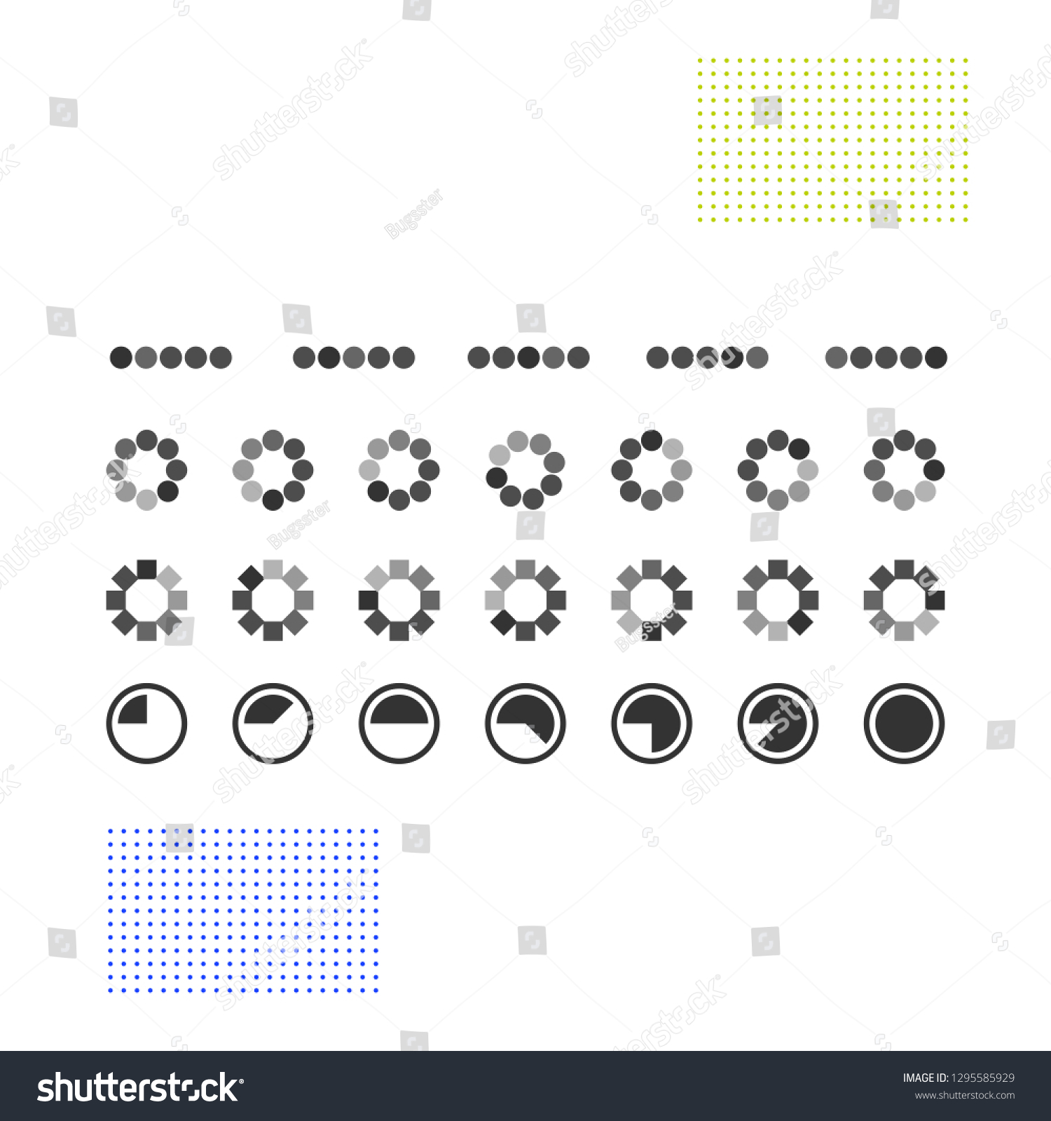Vector Symbols Loading Indicator Preloader Vector Stock Vector (Royalty ...