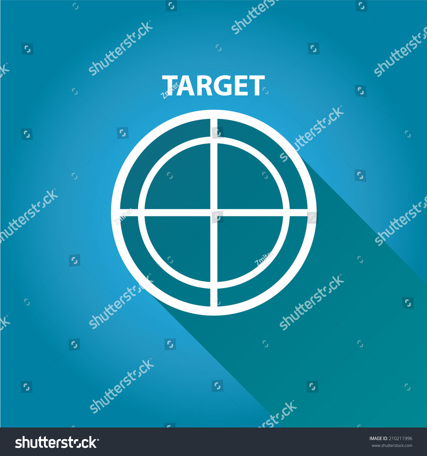 Vector Target Icons Vector Flat White Stock Vector (Royalty Free ...