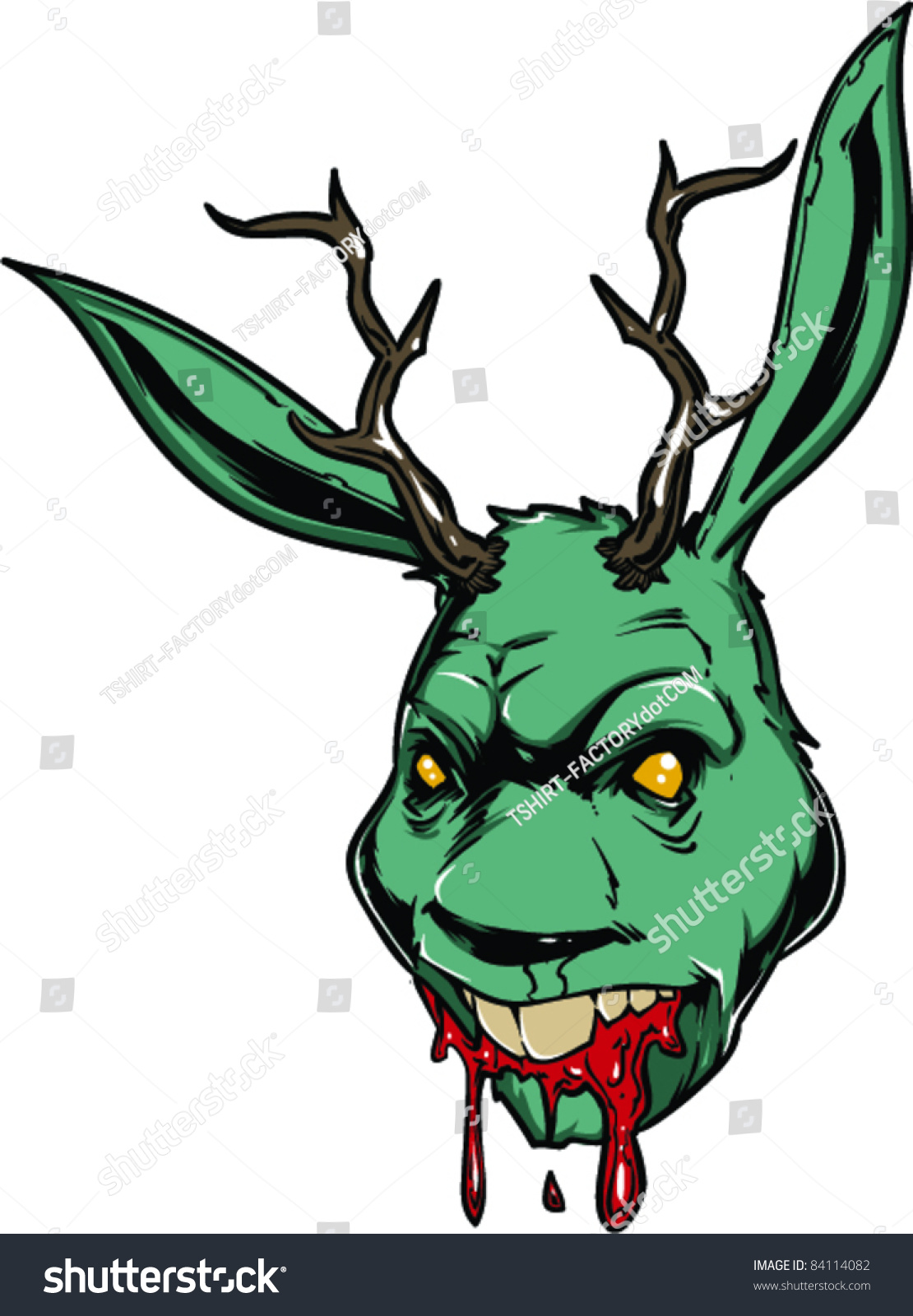 Vector Tattoo Creepy Rabbit: เวกเตอร์สต็อก (ปลอดค่าลิขสิทธิ์) 84114082