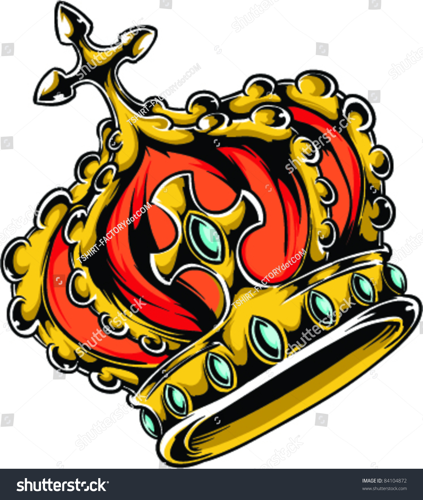 Vector Tattoo Crown Stock Vector (Royalty Free) 84104872 | Shutterstock