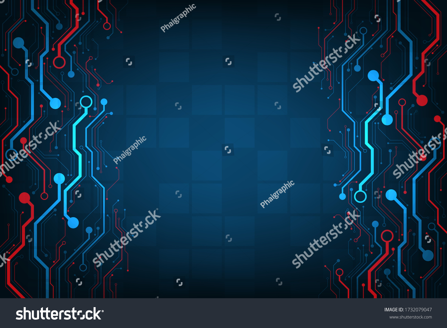 Vector Technology Electronic Circuit Design Stock Vector (Royalty Free ...