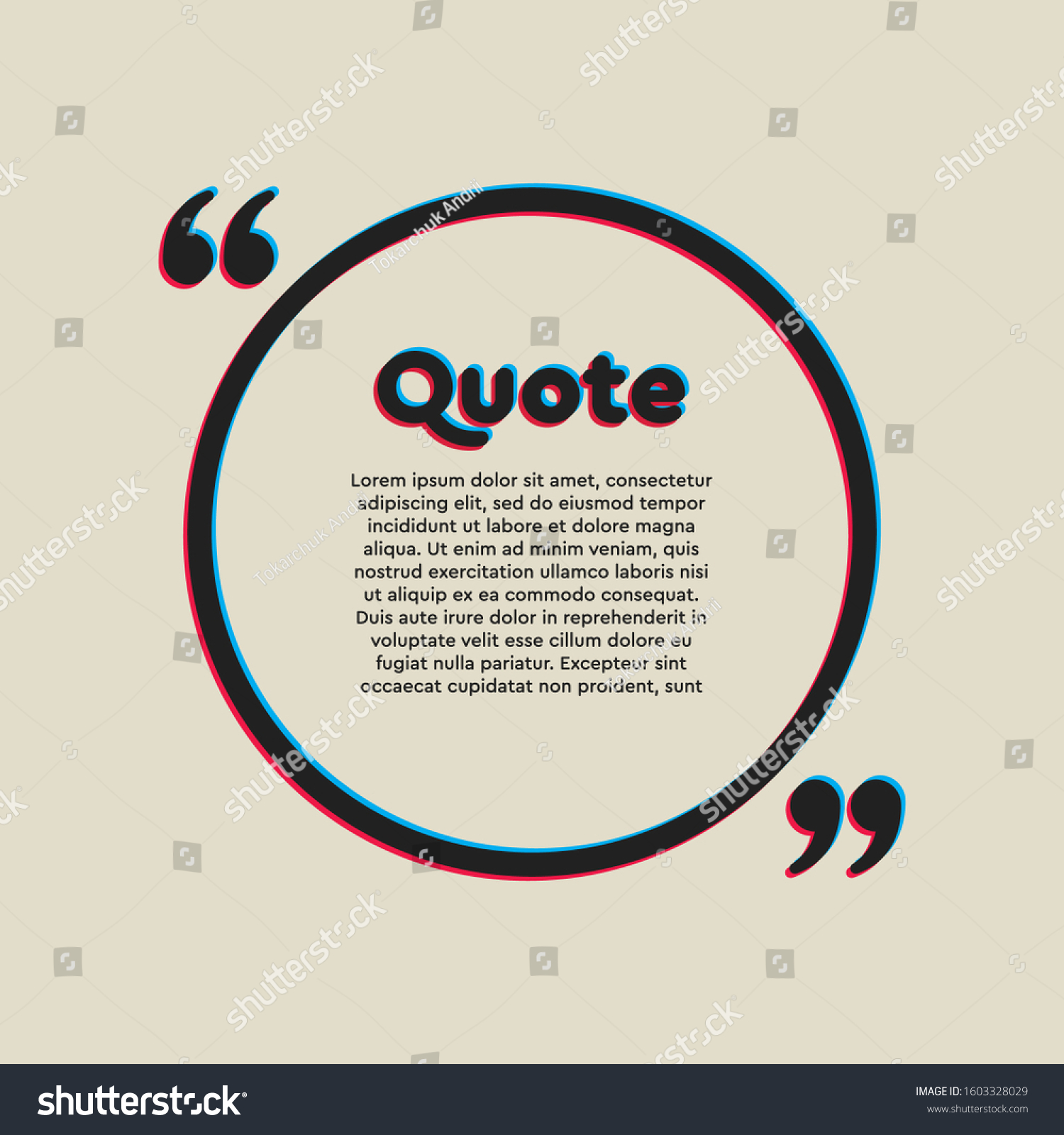 Vector Template Blank Circle Bubble Speech Stock Vector (Royalty Free ...