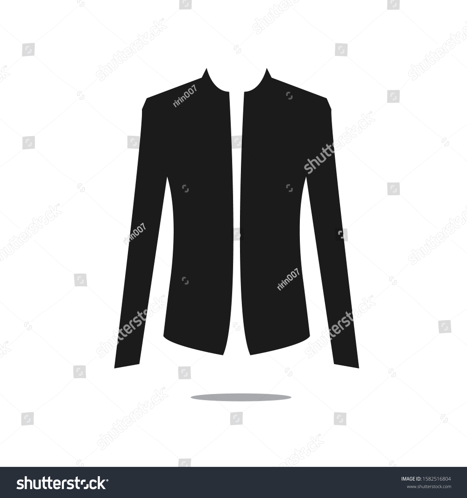 Vector Template Suit Man Isolated White Stock Vector (Royalty Free ...
