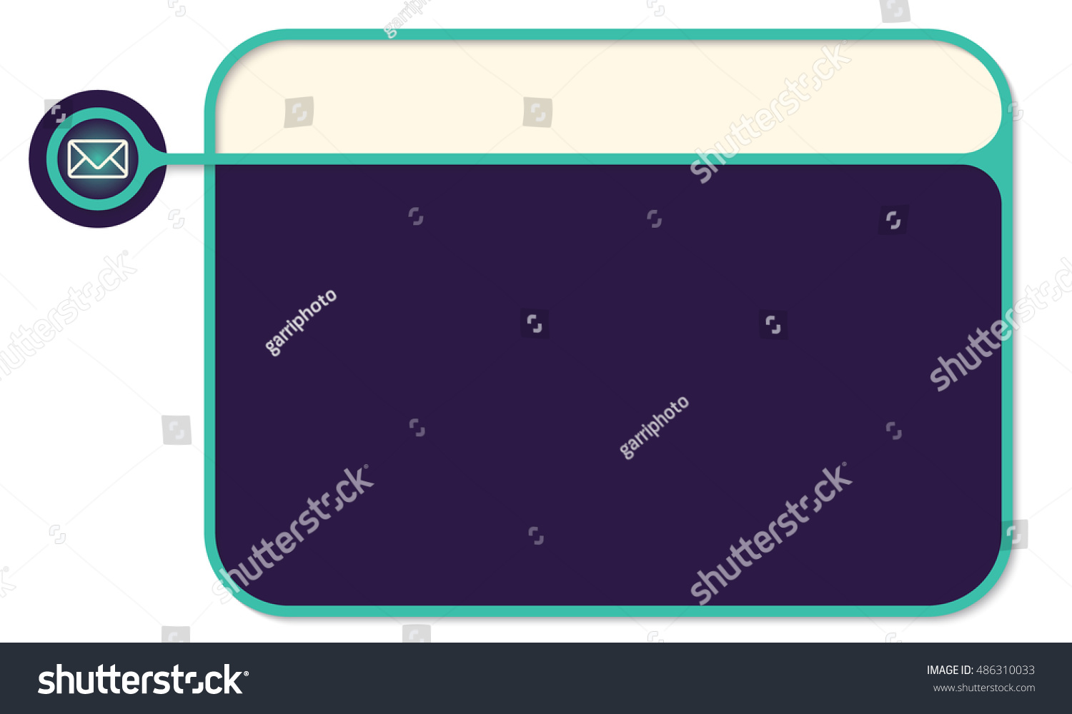 Vector Text Box Your Text Envelope Stock Vector (Royalty Free ...