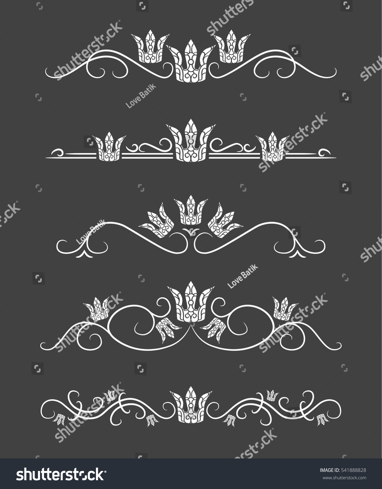 Vector Text Dividers Crown Stock Vector (Royalty Free) 541888828 ...