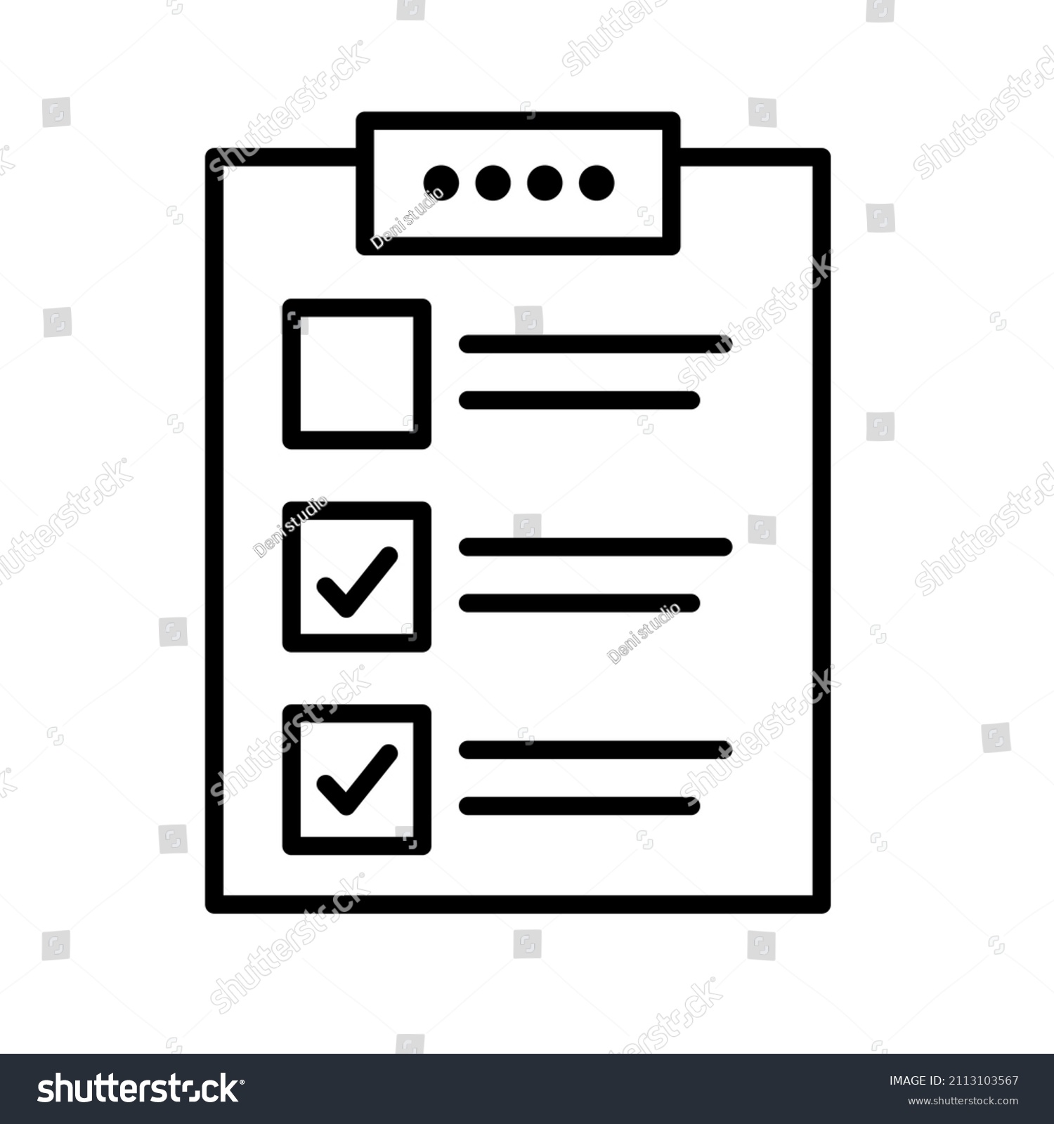 Vector Thin Line Personal Qualities Icon Stock Vector (Royalty Free ...