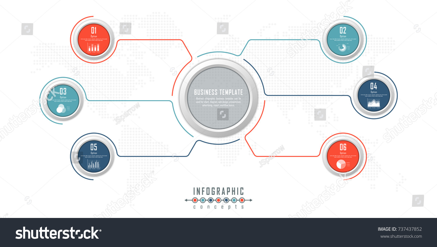 Vector Timeline Infographics Chart Diagram Web Stock Vector (Royalty ...