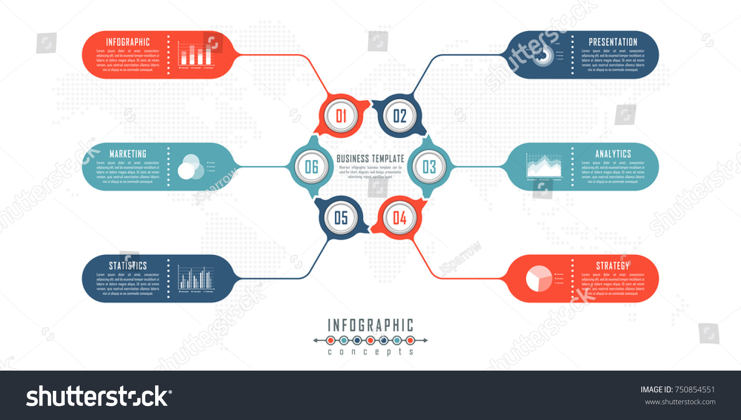 Vector Timeline Infographics Chart Diagram Web Stock Vector (Royalty ...