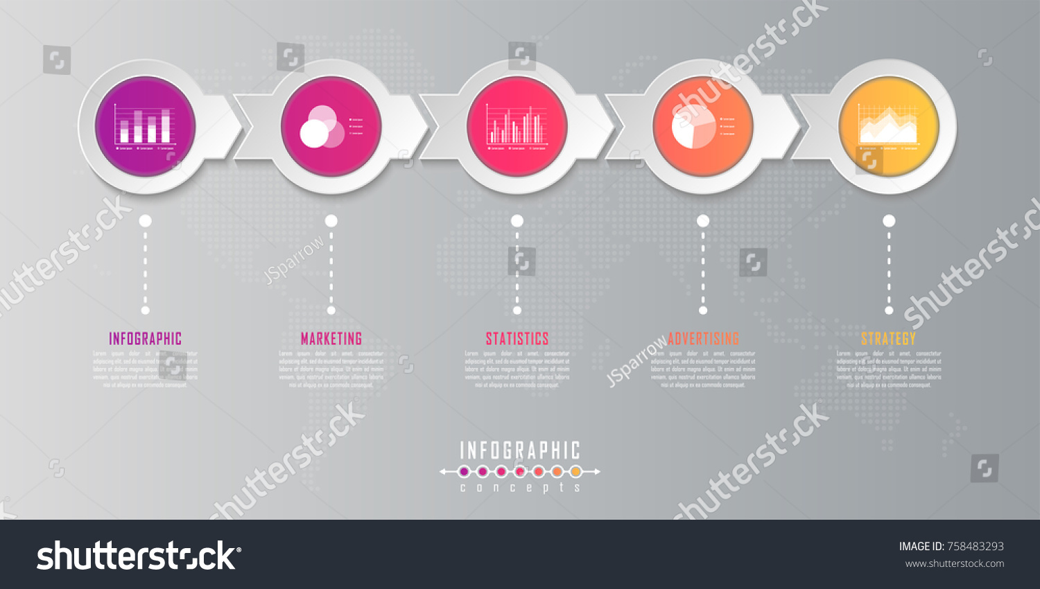 Vector Timeline Infographics Template Chart Diagram Stock Vector ...