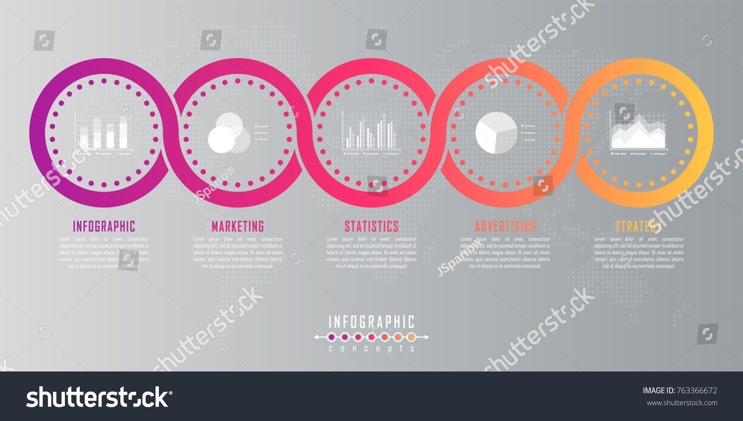 Vector Timeline Infographics Template Chart Diagram Stock Vector ...