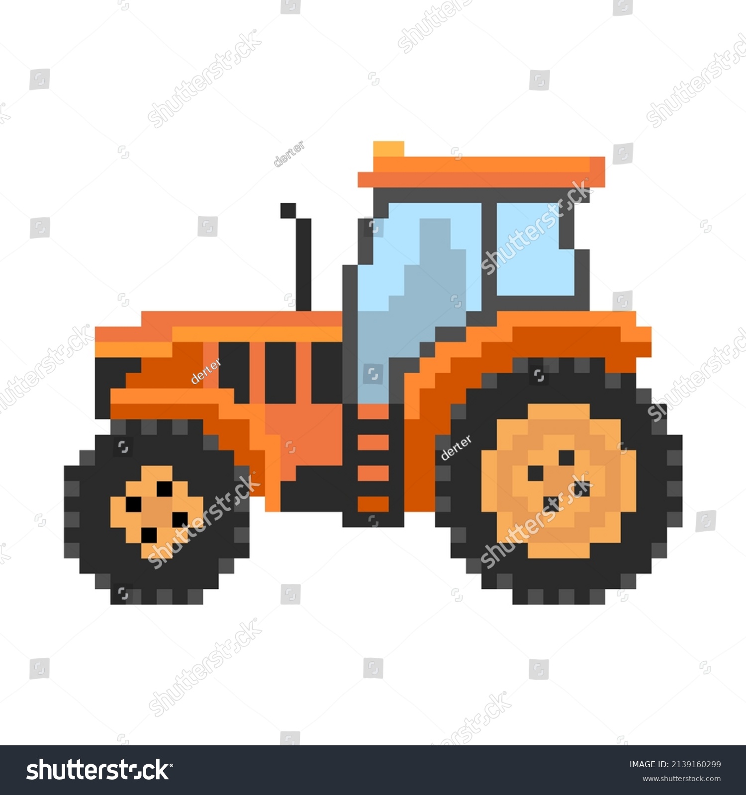 1,129 Tractor pixel Stock Vectors, Images & Vector Art | Shutterstock