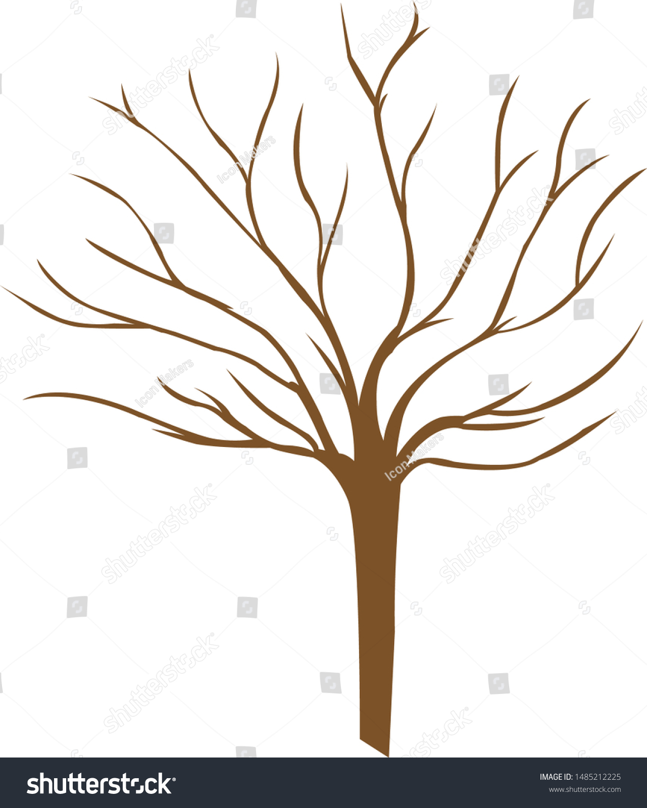 Vector Tree Without Leaves Scaleable Any: เวกเตอร์สต็อก (ปลอดค่า ...