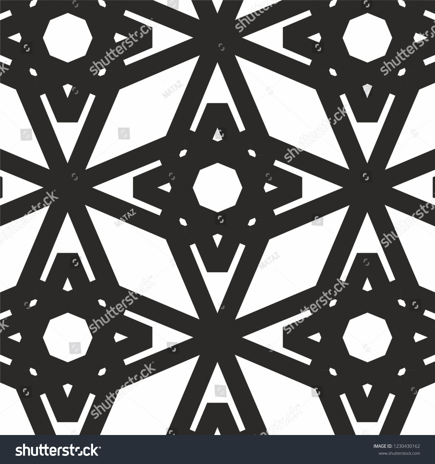 Vector Triangle Pattern Black Isolated On Stock Vector (Royalty Free ...