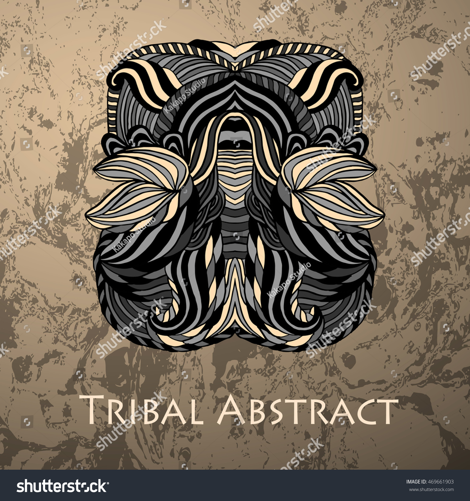 Vector Tribal Abstract Element Design Decor Stock Vector (Royalty Free ...