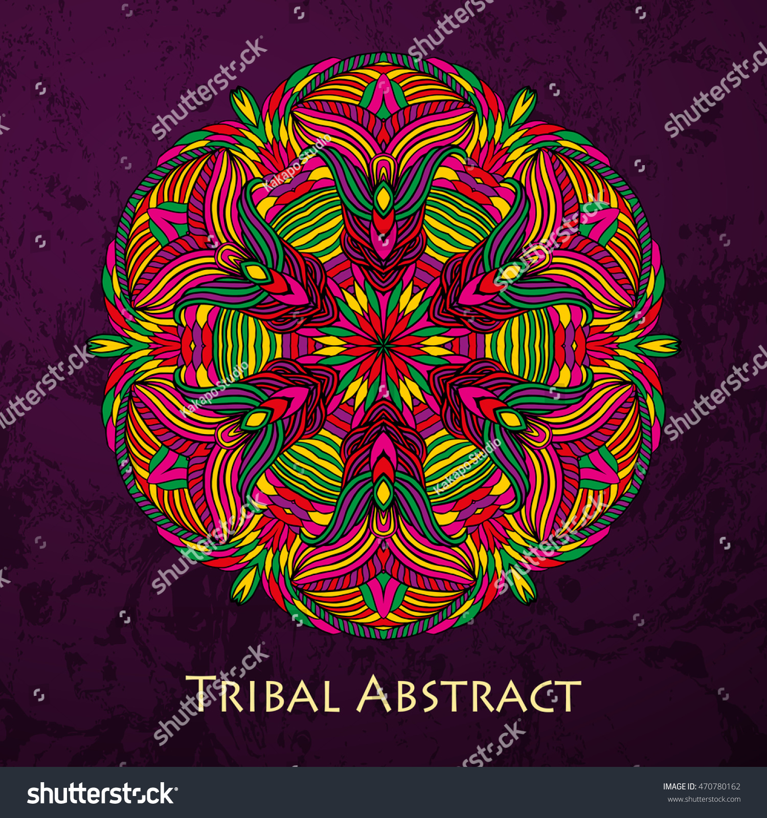 Vector Tribal Abstract Element Design Decor Stock Vector (Royalty Free ...