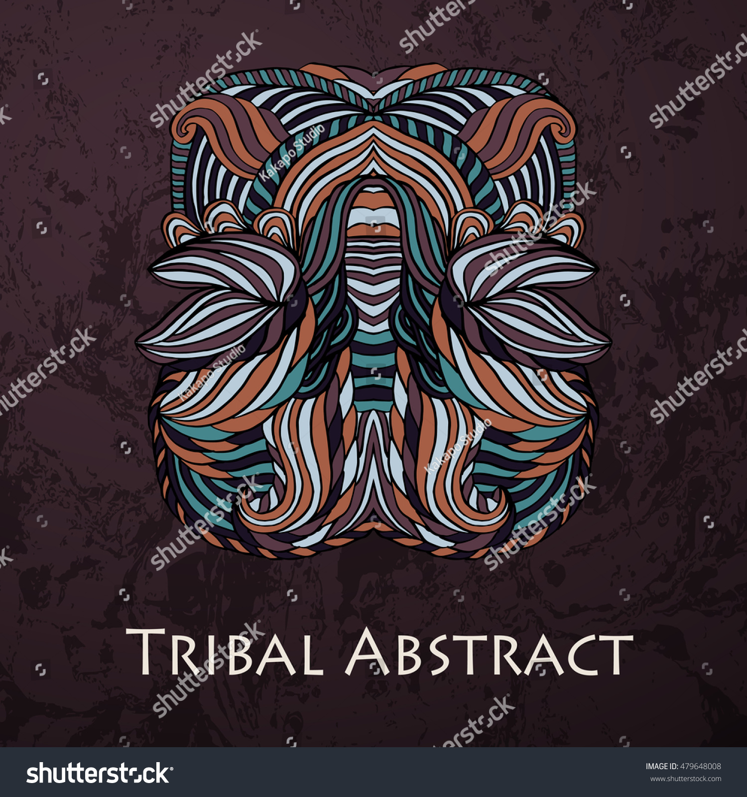 Vector Tribal Abstract Element Design Decor Stock Vector (Royalty Free ...