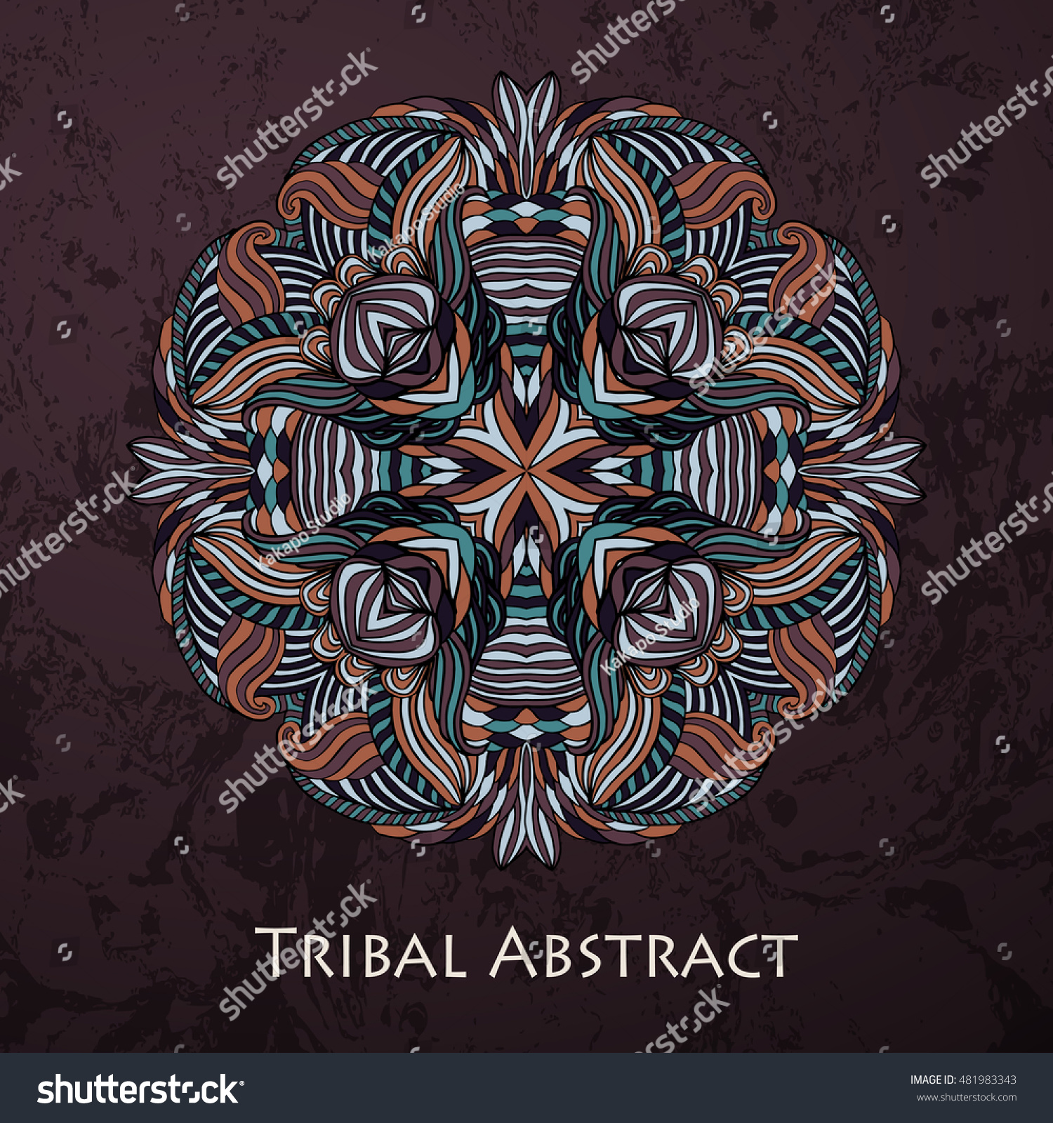 Vector Tribal Abstract Element Design Decor Stock Vector (Royalty Free ...