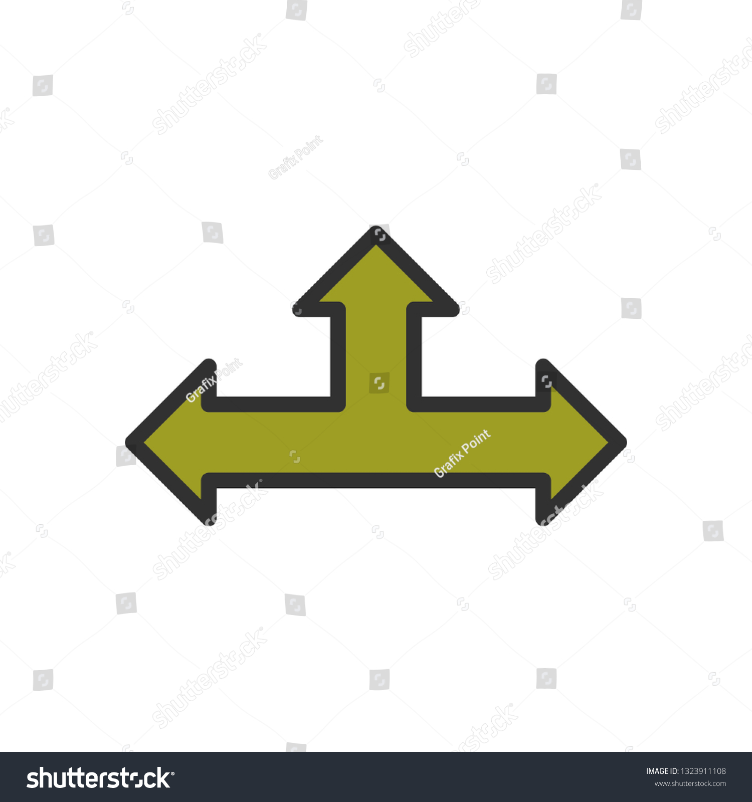 Vector Tripple Arrow Icon Stock Vector (Royalty Free) 1323911108 ...