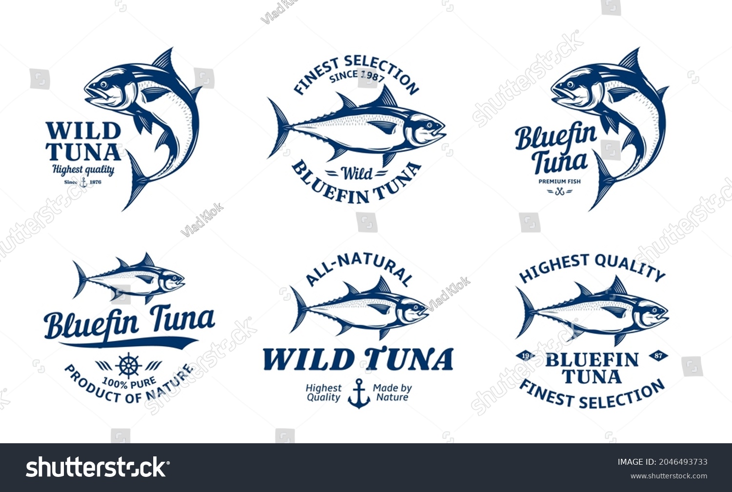 Vector Tuna Logo Tuna Fish Illustrations Stock Vector (Royalty Free ...