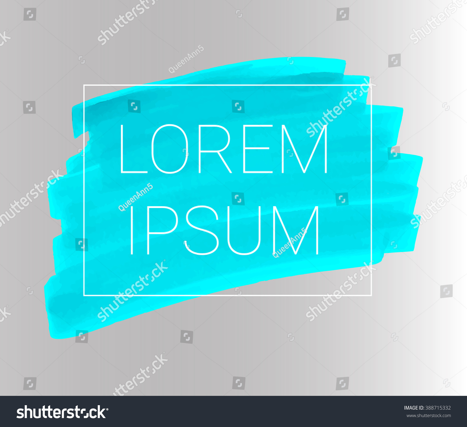Vector Turquoise Stripes Drawn Markers Elements Stock Vector (Royalty ...