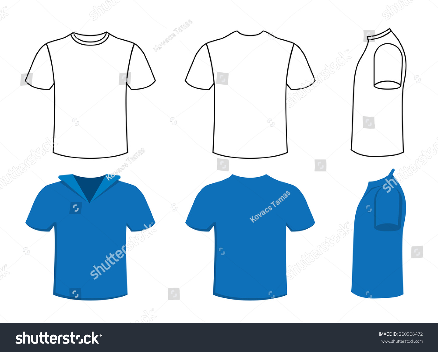Vector Two Different Tshirt Design Stock Vector (Royalty Free) 260968472