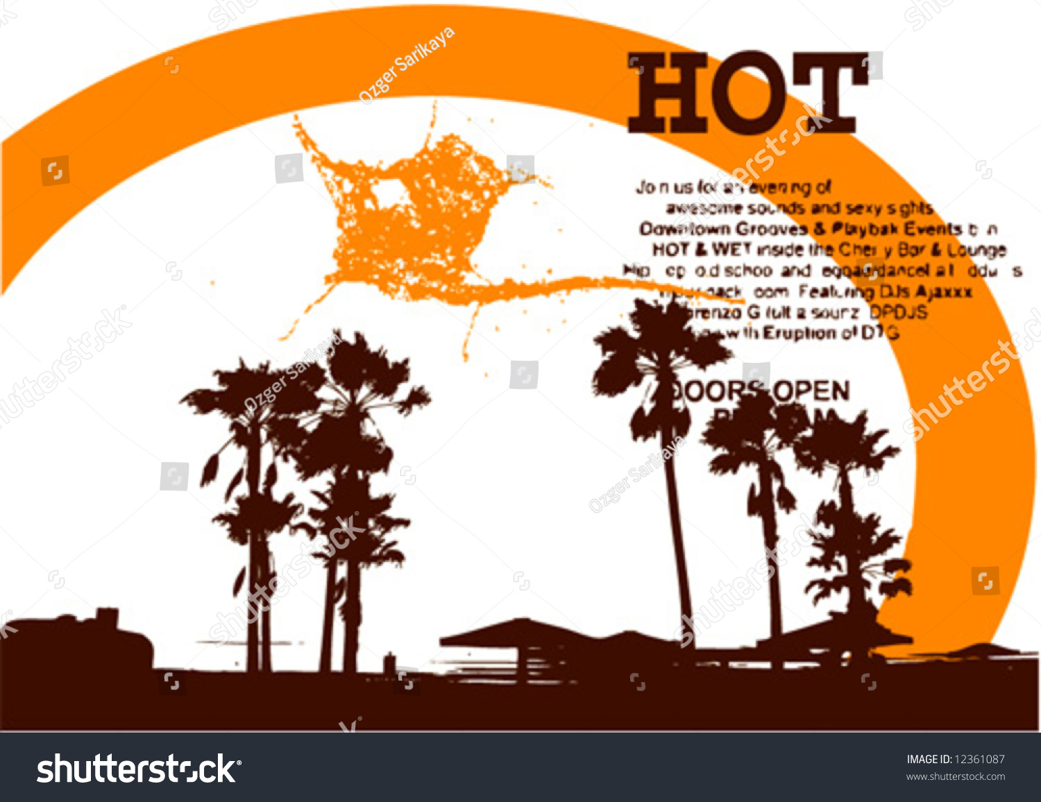 Vector Typographic Background Stock Vector (Royalty Free) 12361087