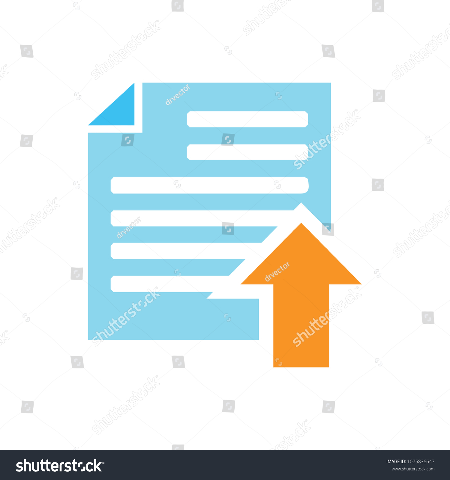 Vector Upload File Icon File Document Stock Vector (Royalty Free ...