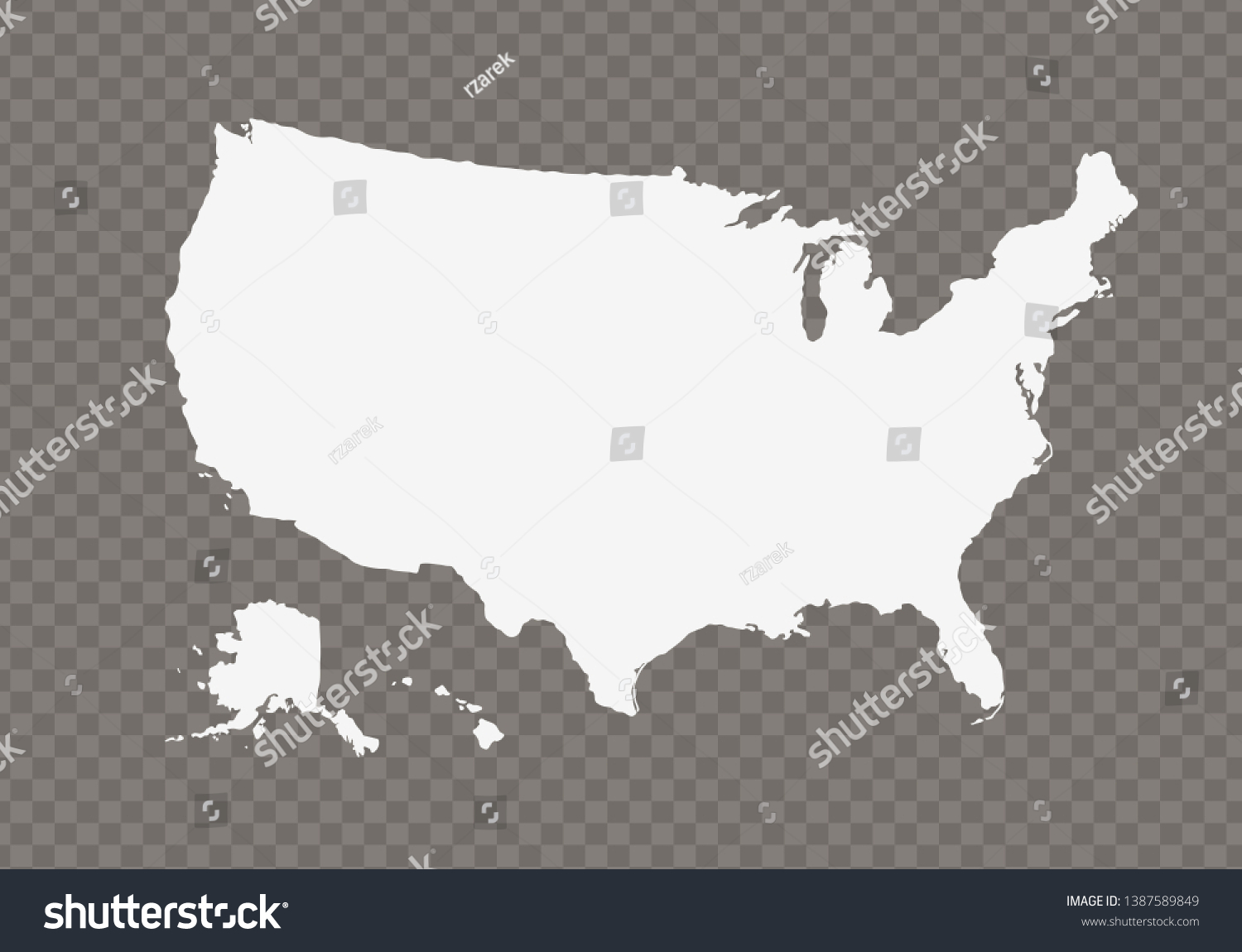 Vector Usa Map On Transparent Background: Vector có sẵn (miễn phí bản ...