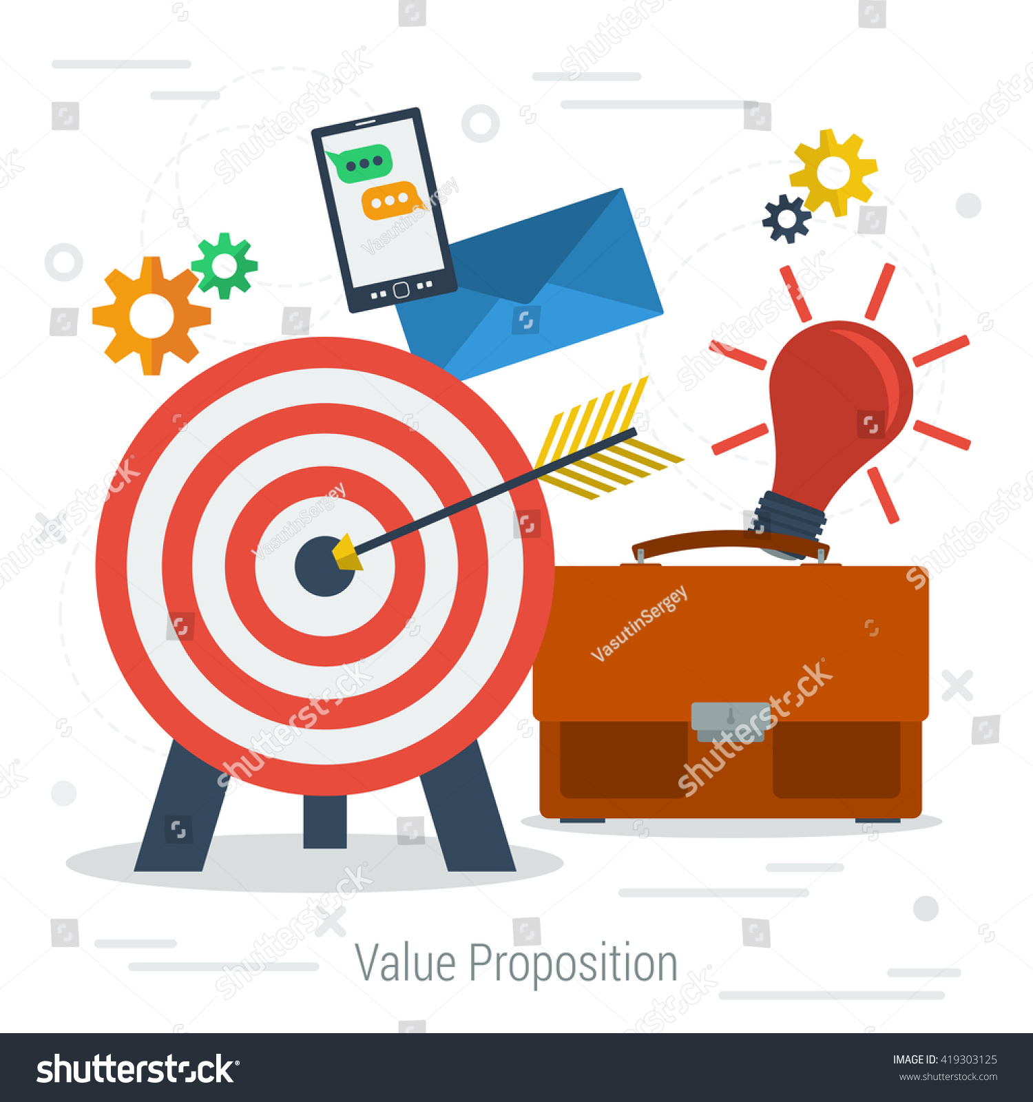 Vector Value Proposition Concept Icon Target Stock Vector (Royalty Free ... Vector Value Proposition Concept Icon Target Stock Vector (Royalty Free ...