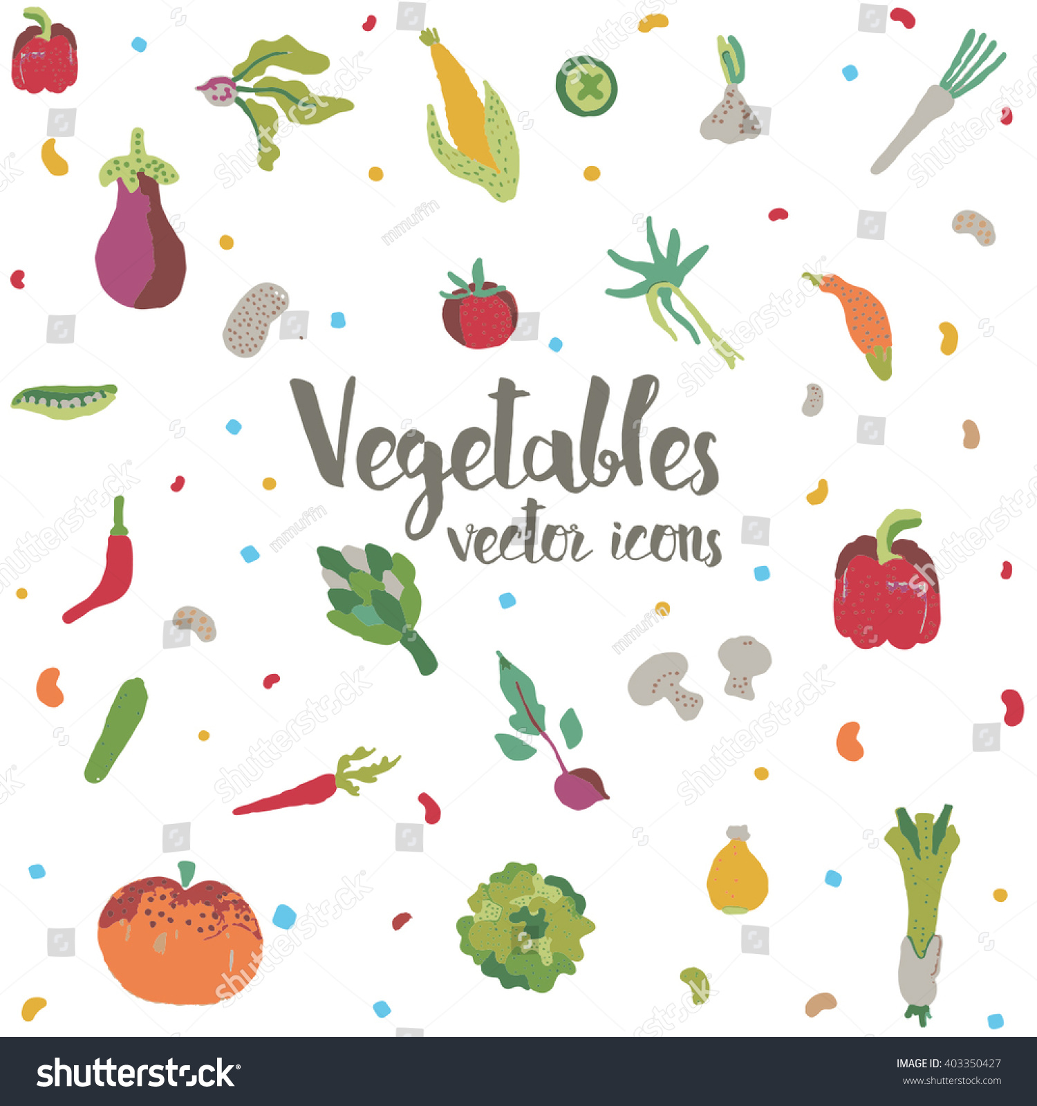 Vector Vegetable Drawing Illustration Art Stock Vector (Royalty Free ...