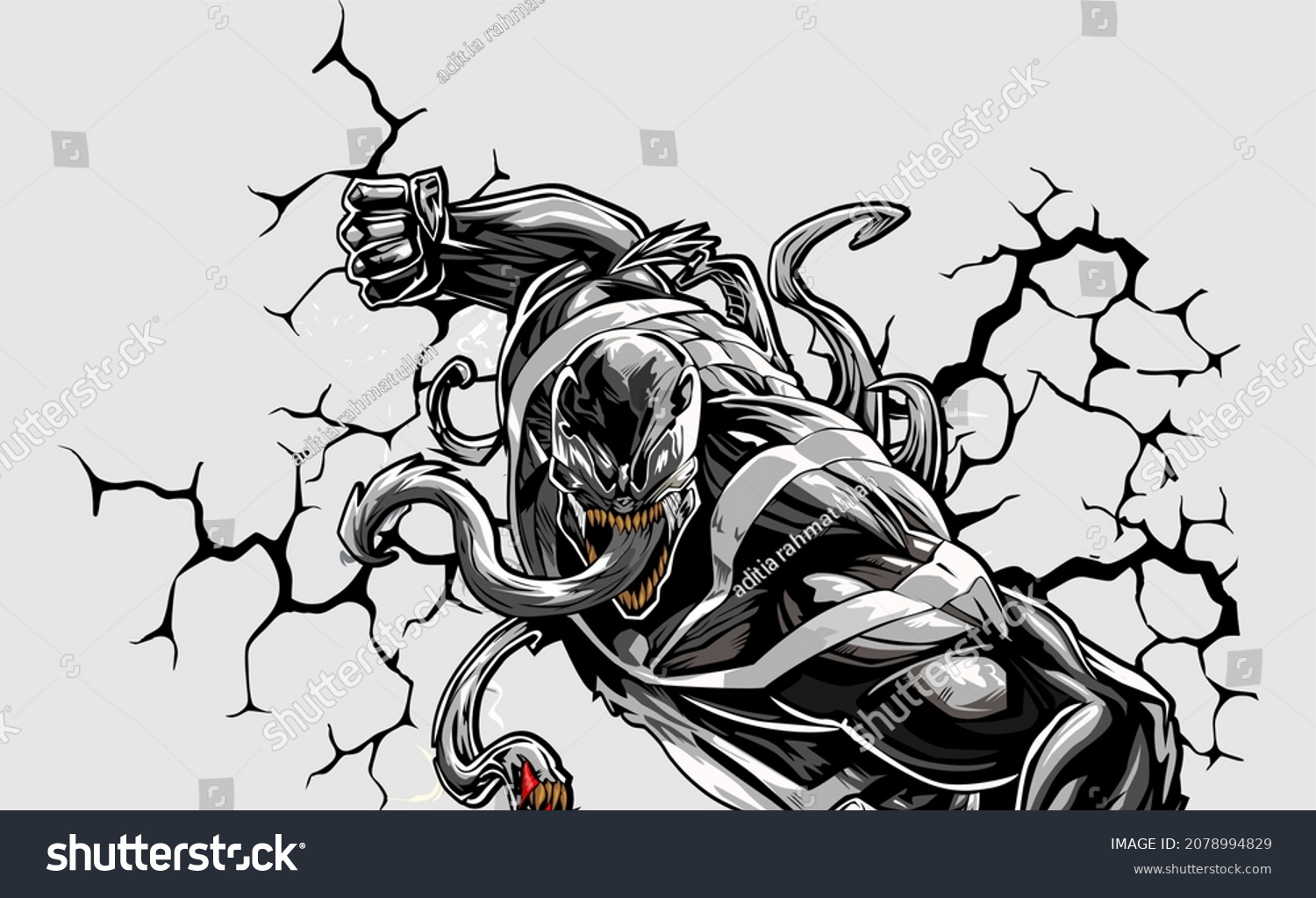Vector Venom Illustration Poster Stock Vector (Royalty Free) 2078994829 ...