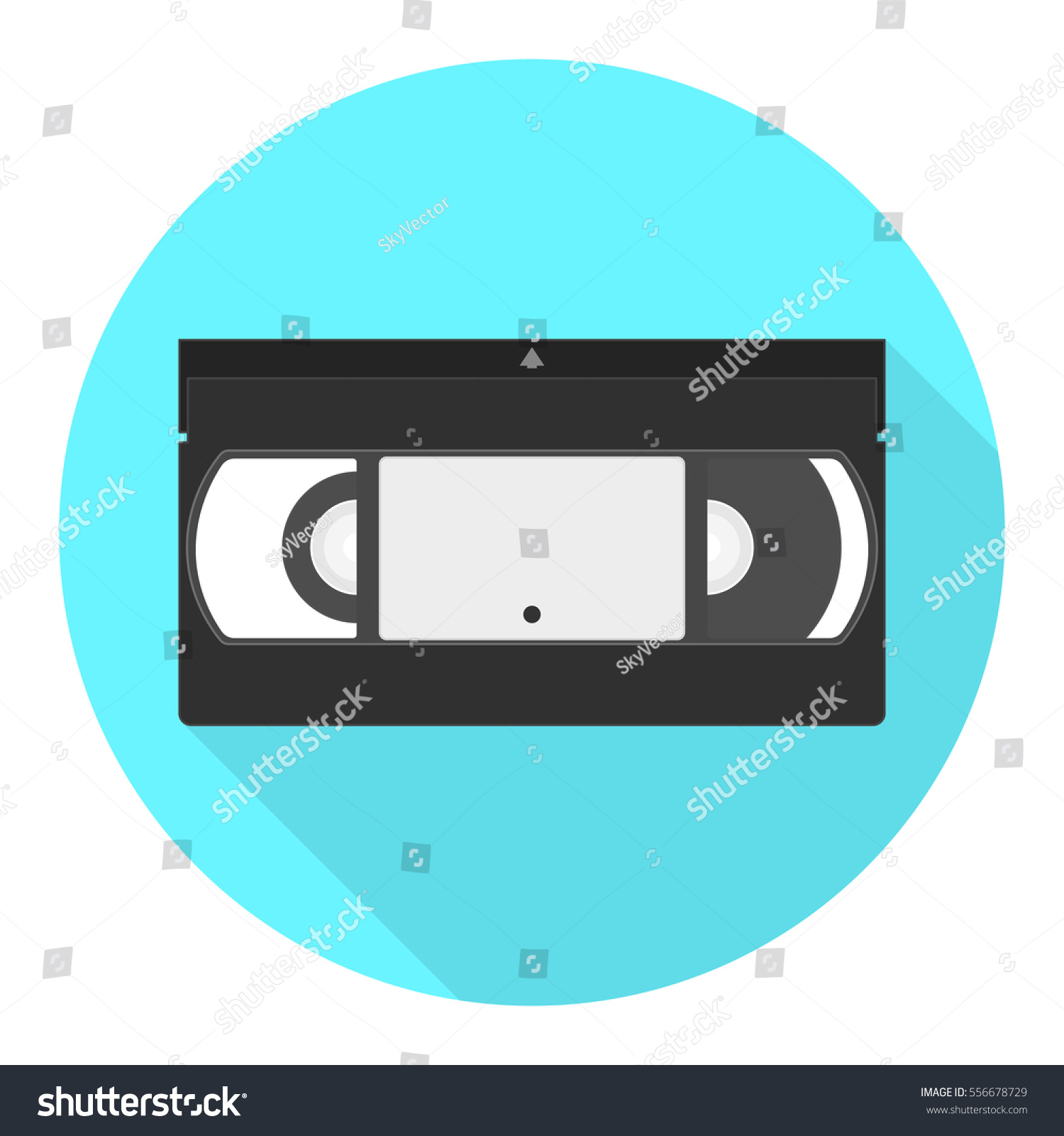 Vector Vhs Cassette Icon Videotape Flat Stock Vector (Royalty Free) 556678729 | Shutterstock