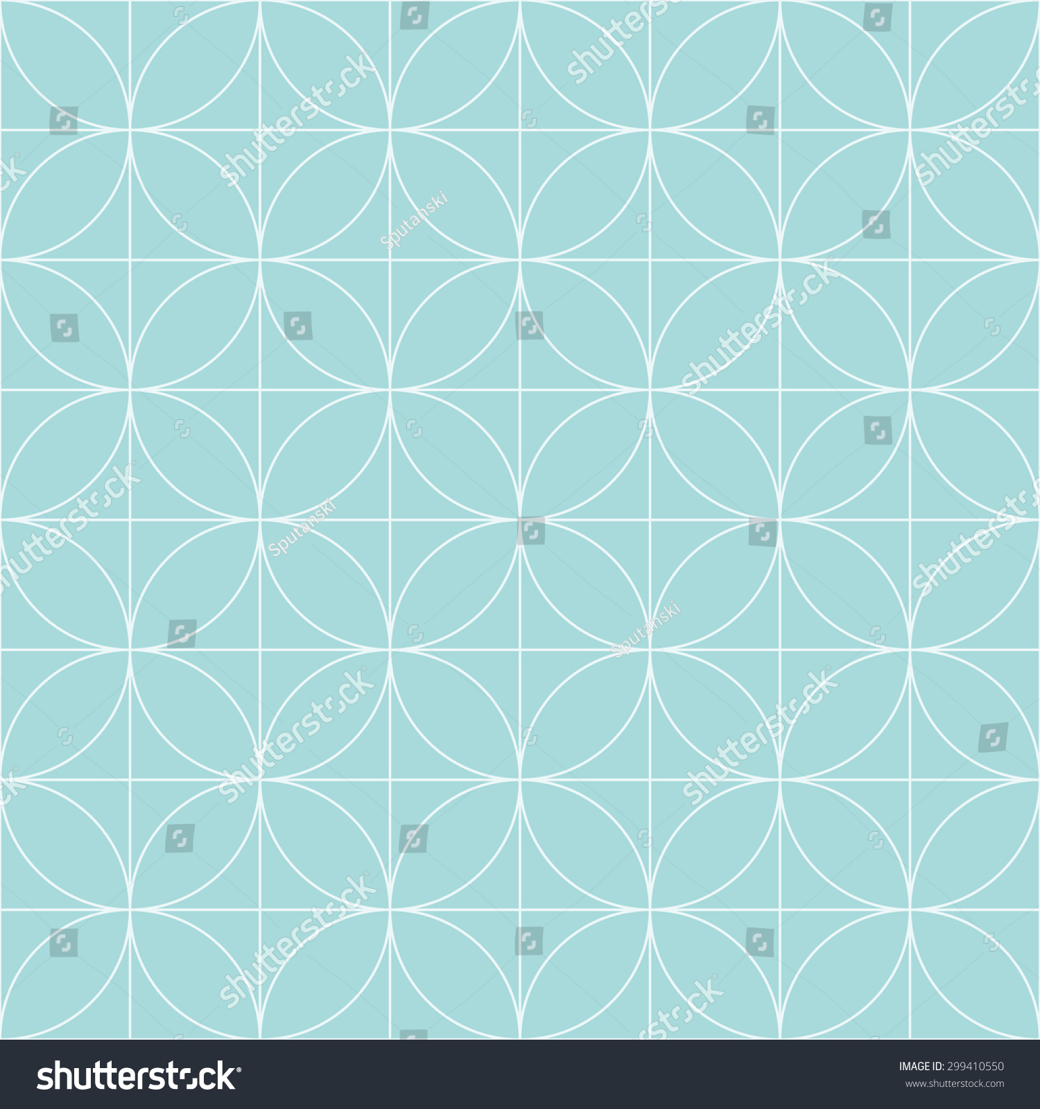 Vector Vintage Retro Seamless Circle Pattern Stock Vector (Royalty Free ...
