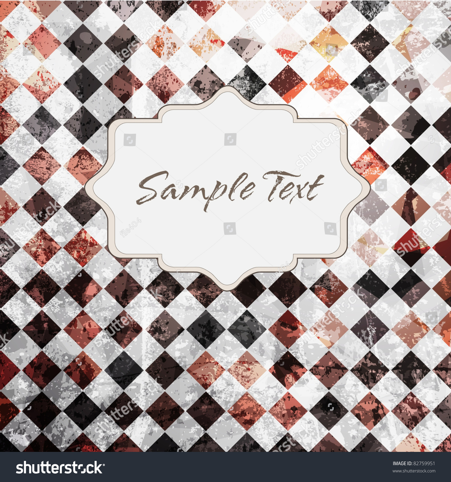 Vector Vintage Scrap Card Stock Vector (Royalty Free) 82759951