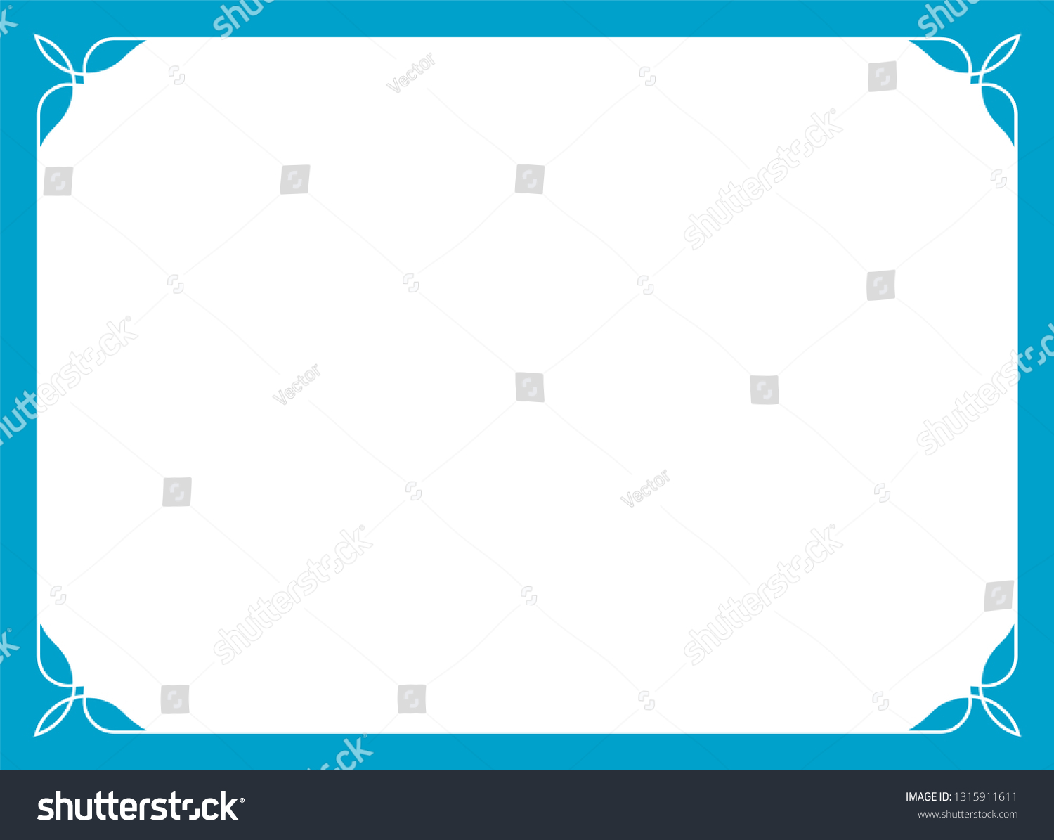 Vector Vintage Simple Border Frame Text: เวกเตอร์สต็อก (ปลอดค่า ...