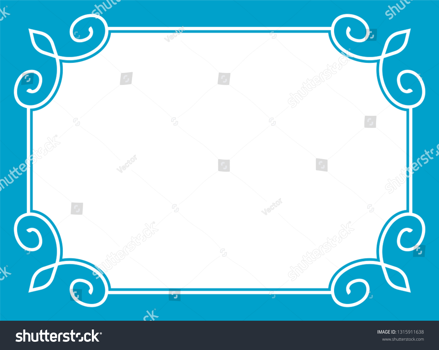 Vector Vintage Simple Border Frame Text: เวกเตอร์สต็อก (ปลอดค่า ...
