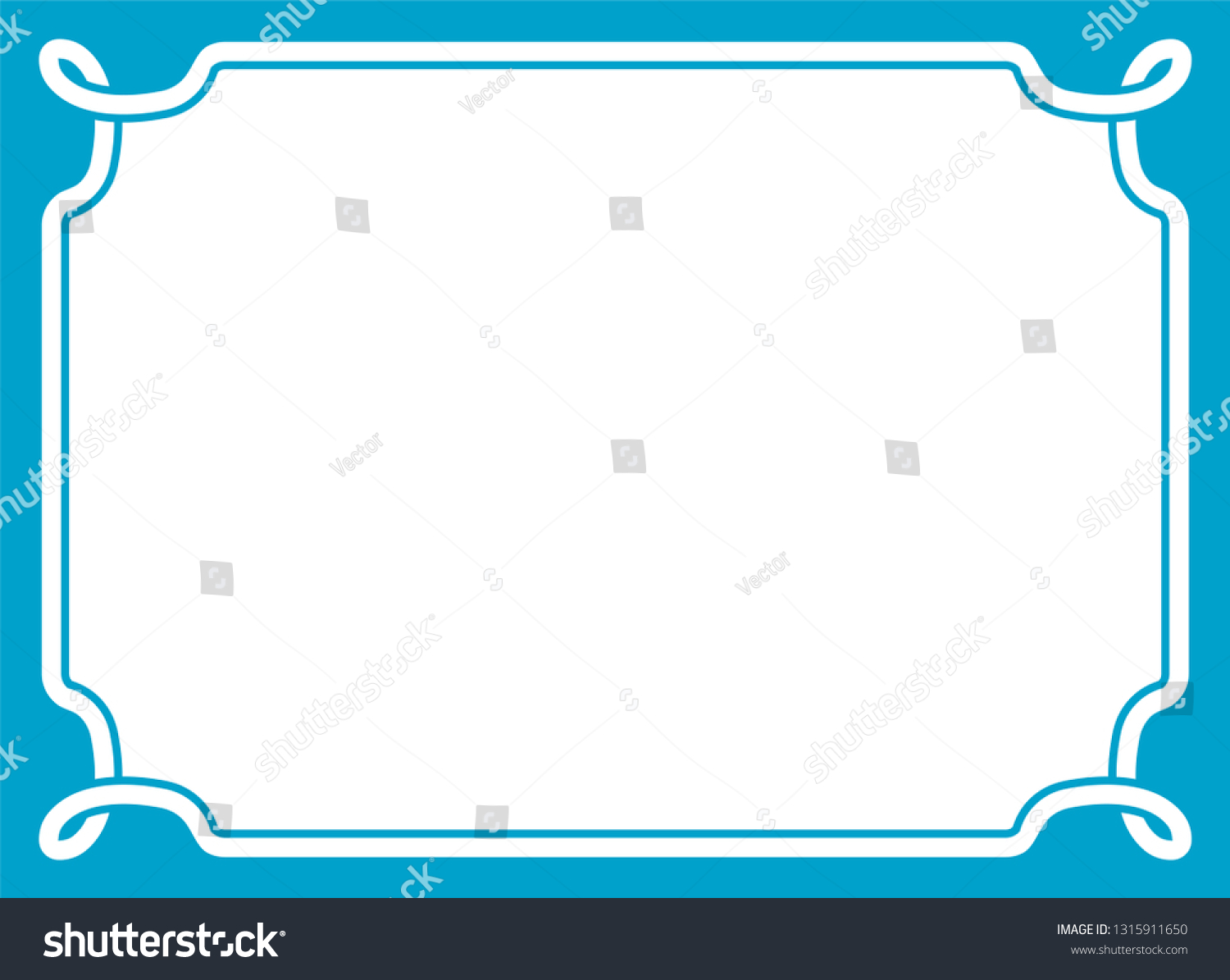 Vector Vintage Simple Border Frame Text: เวกเตอร์สต็อก (ปลอดค่า ...